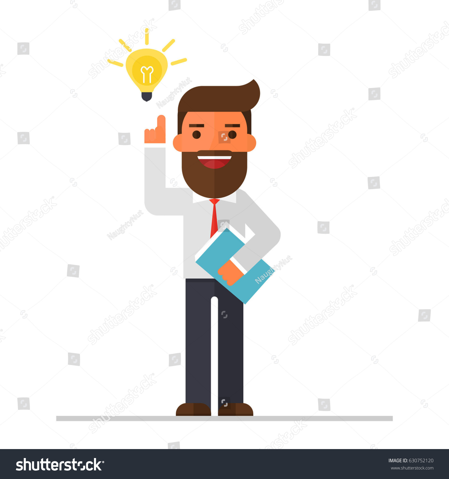 Business Man Idea Concept Template Stock Vector (Royalty Free) 630752120