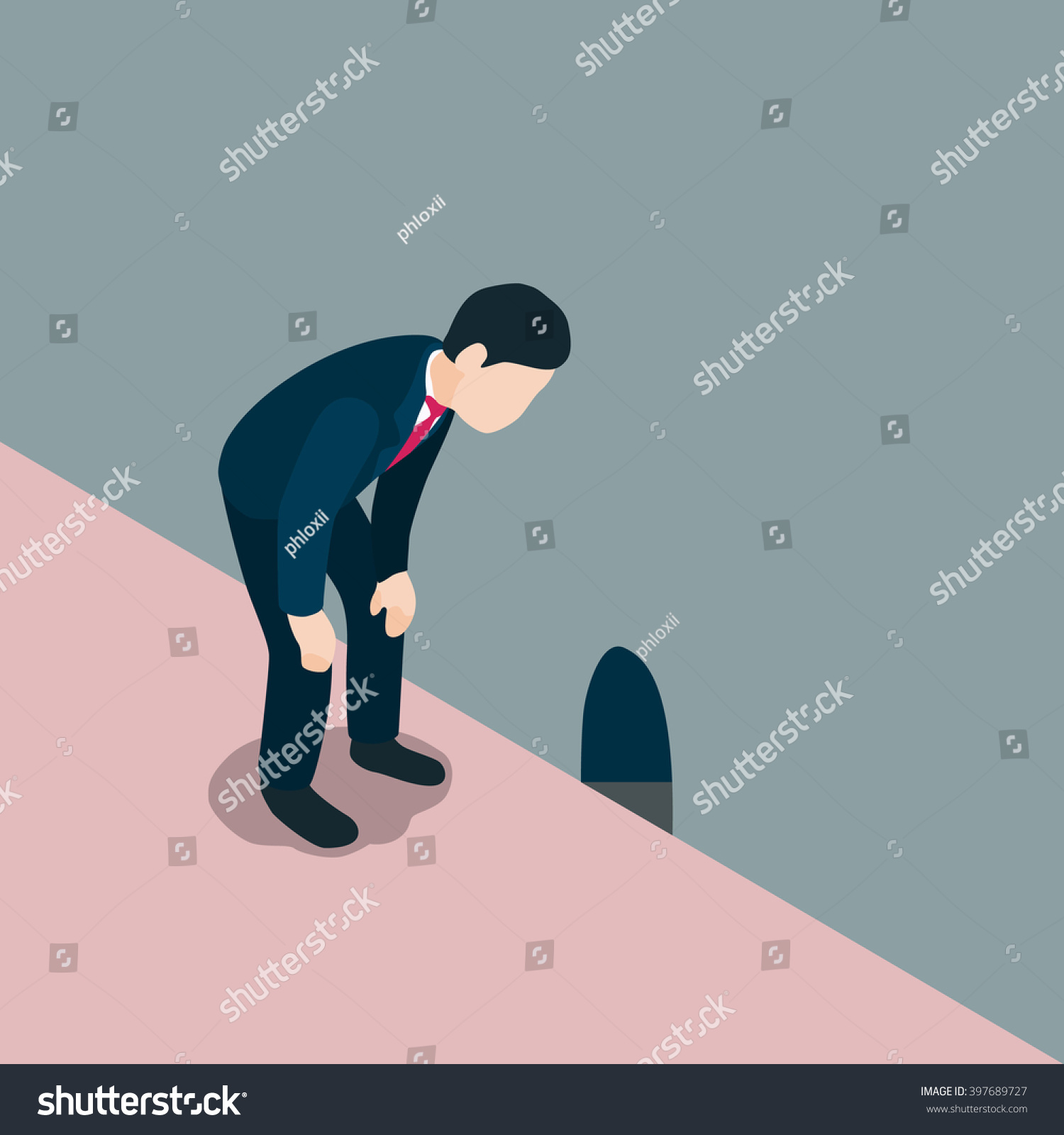 52 Man kneeling looking down Stock Illustrations, Images & Vectors ...