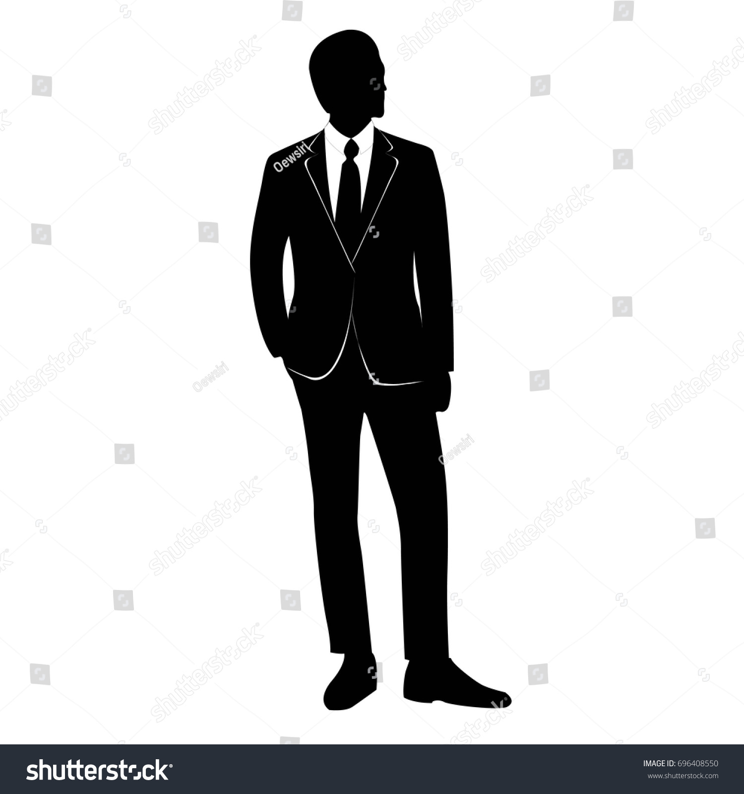 Business Man Vector Illustration Stock Vector (Royalty Free) 696408550