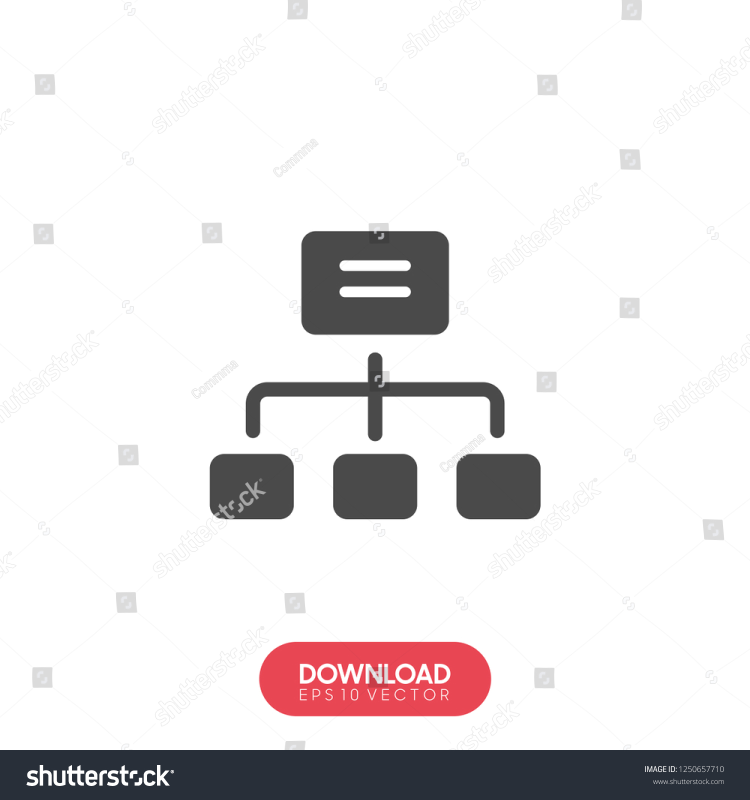 Business Network Vector Icon Stock Vector (Royalty Free) 1250657710 ...