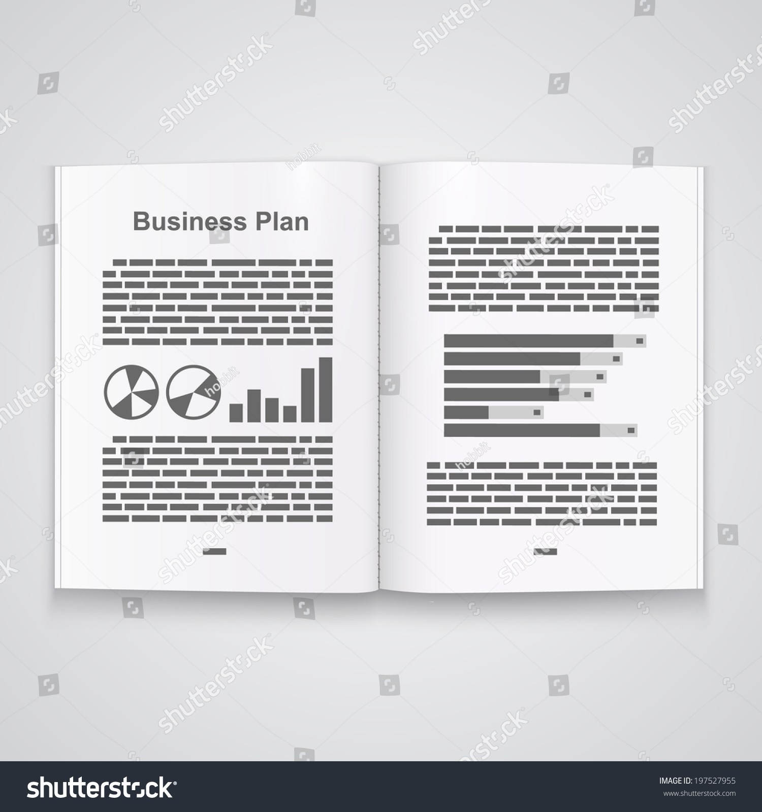 Business Plan Book Vector Stock Vector (Royalty Free) 197527955