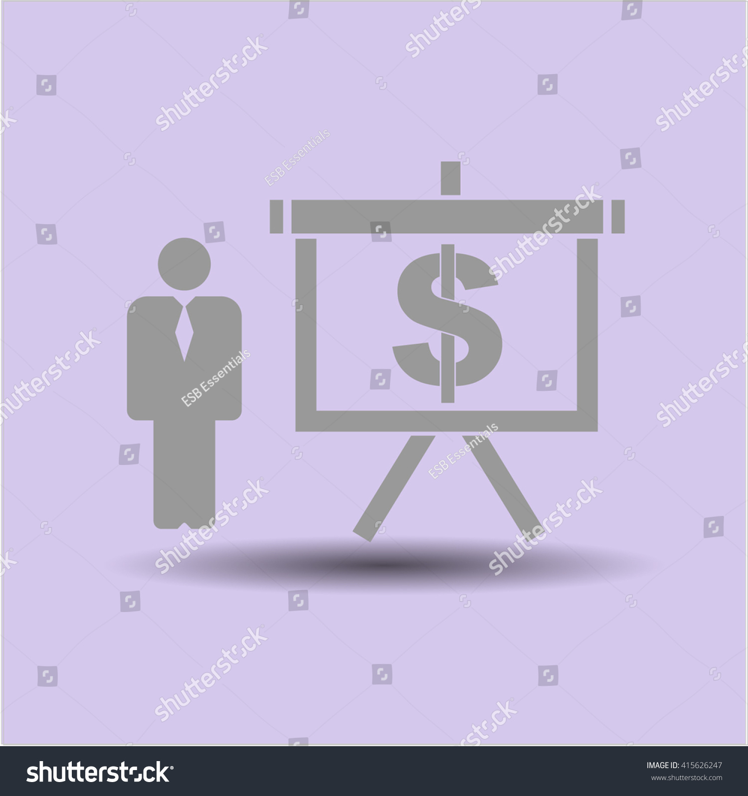 Business Presentation Symbol Stock Vector (Royalty Free) 415626247 ...