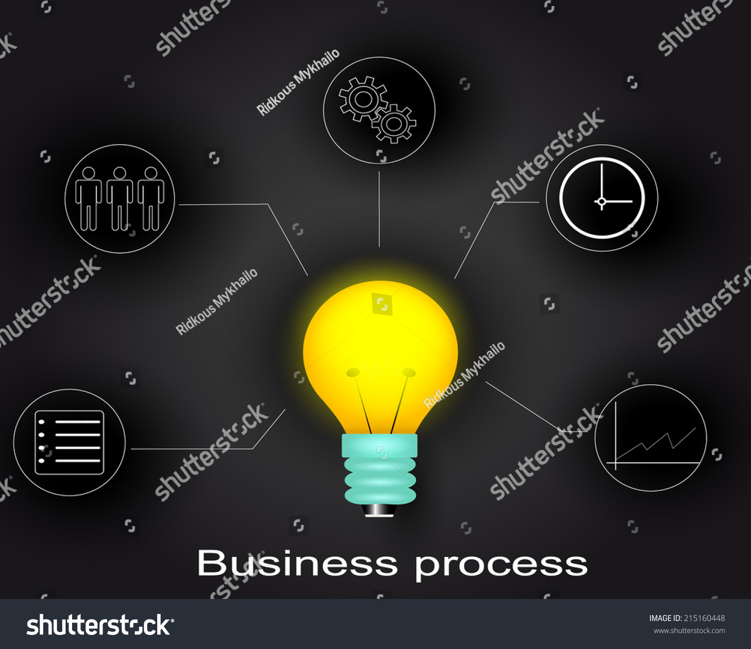 Business Process Infographic Vector Eps 10 Stock Vector (Royalty Free ...