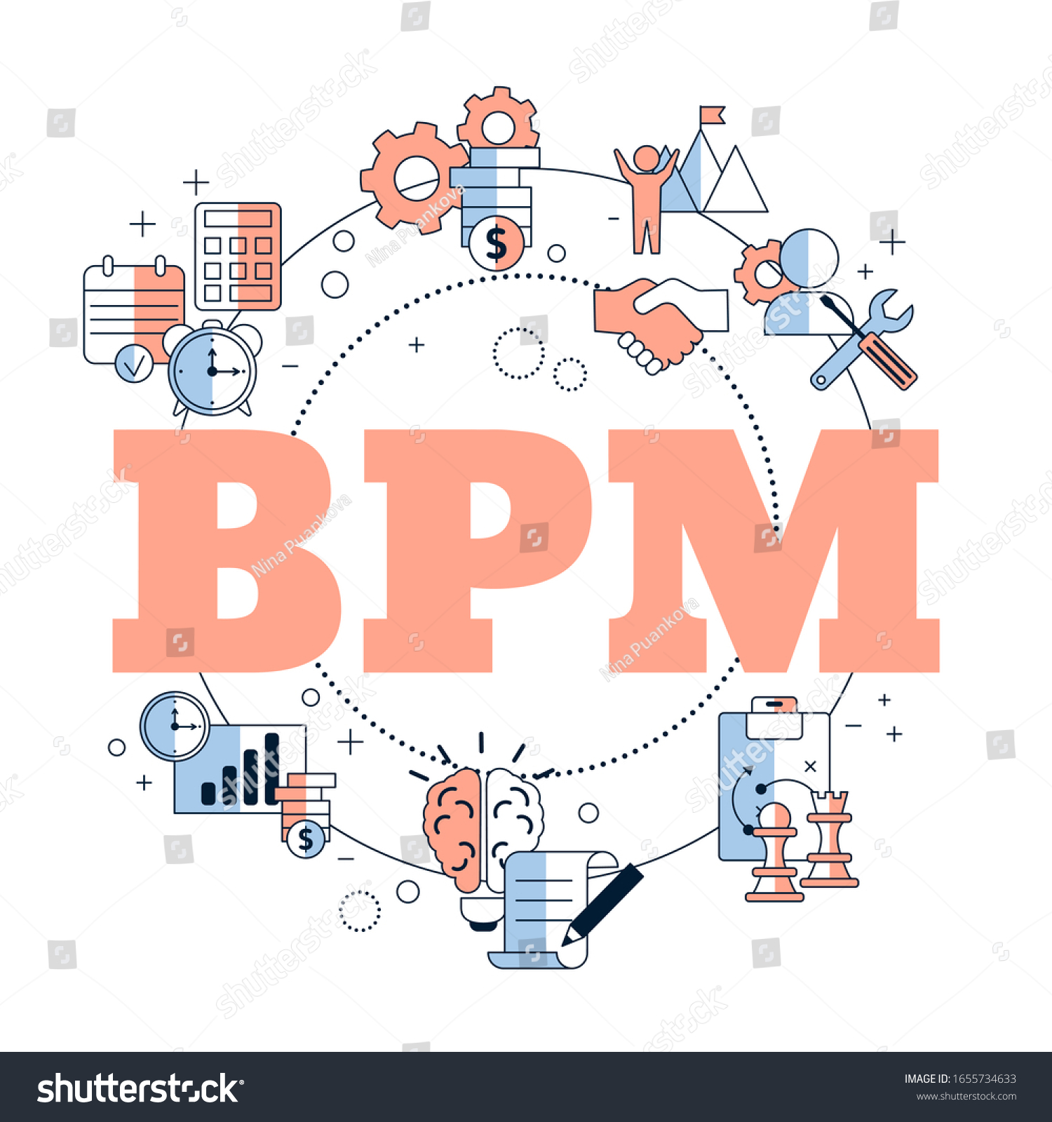 87,135 ilustraciones de Icon symbol business process management ...