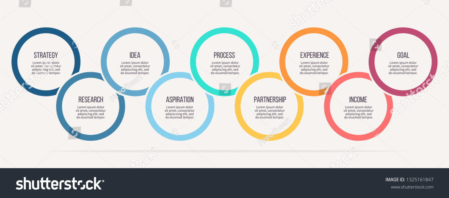 Business Process Timeline Infographics 9 Steps Stock Vector (Royalty ...