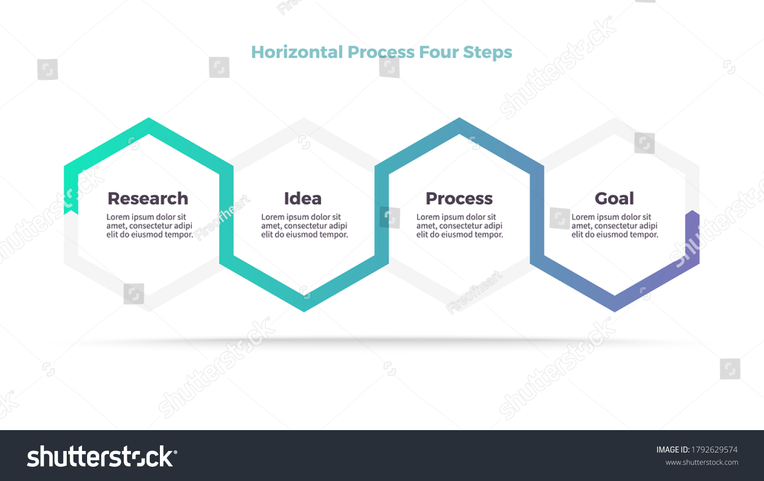 Business Process Timeline Infographics 4 Steps Stock Vector (Royalty ...