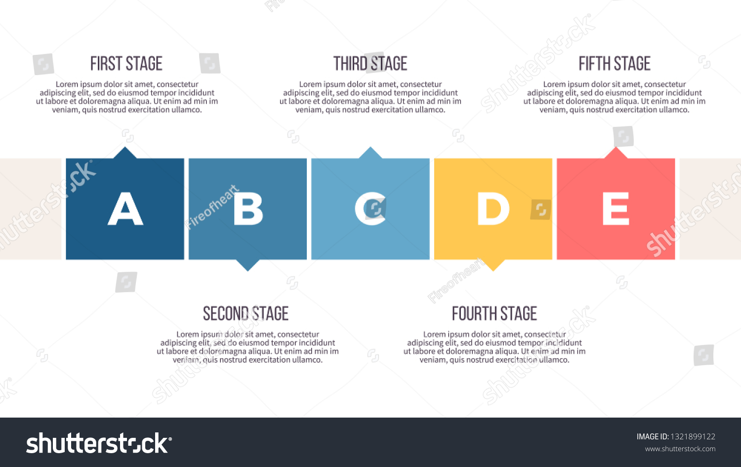 Business Process Timeline Infographics 5 Steps Stock Vector (Royalty ...