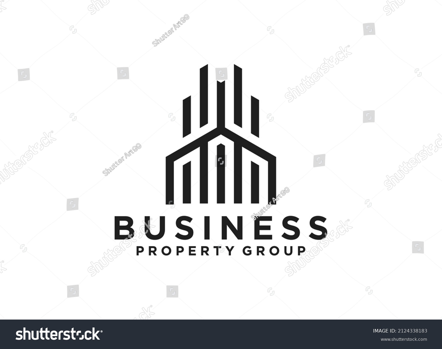 Business Property Logo Design Vector Stock Vector (Royalty Free ...