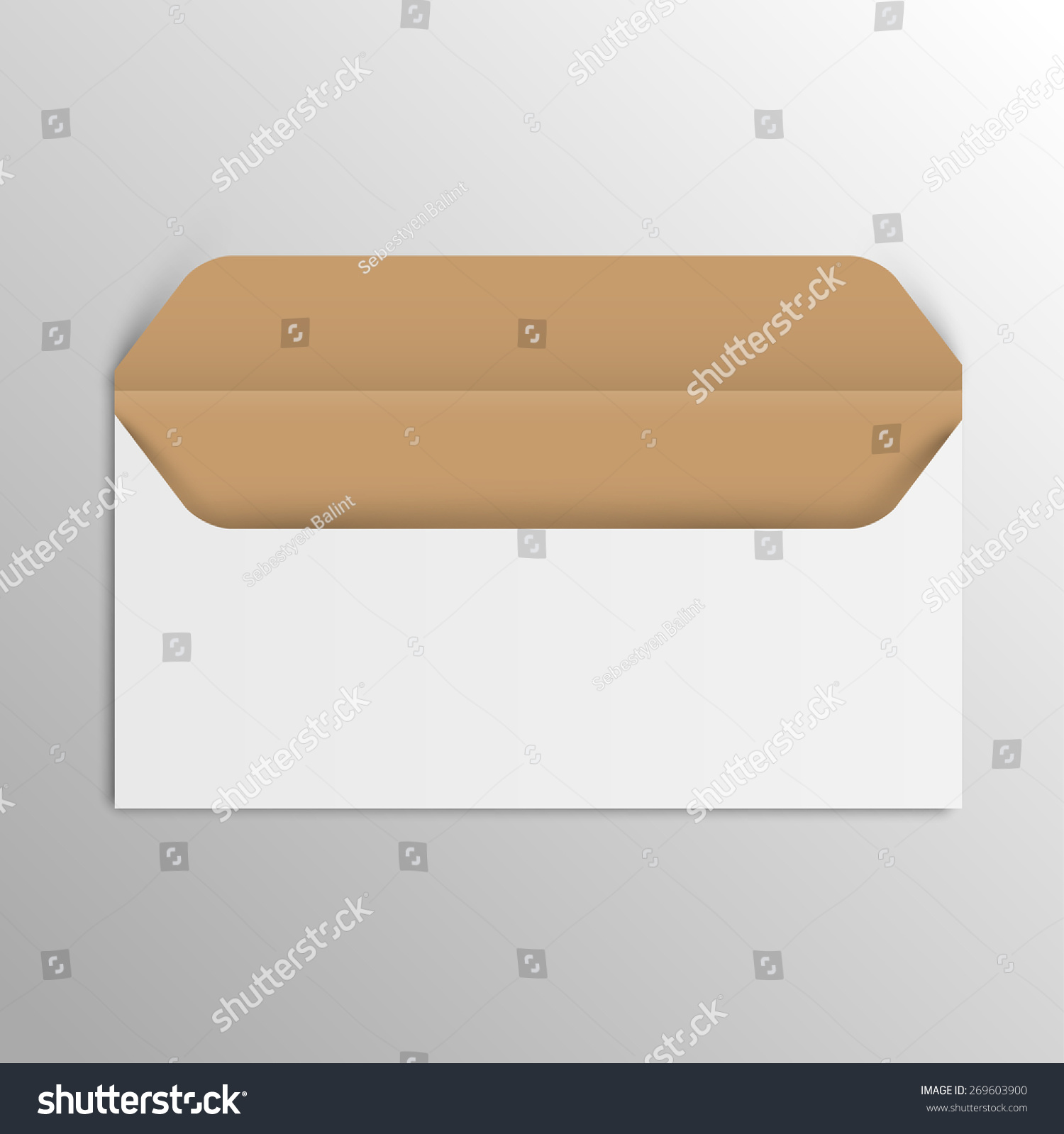 Business Realistic Envelope Vector Stock Vector (Royalty Free ...
