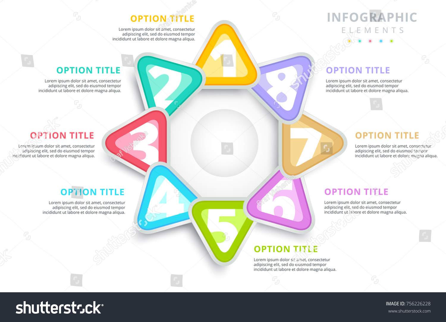 Business 8 Step Process Chart Infographics Stock Vector (Royalty Free ...