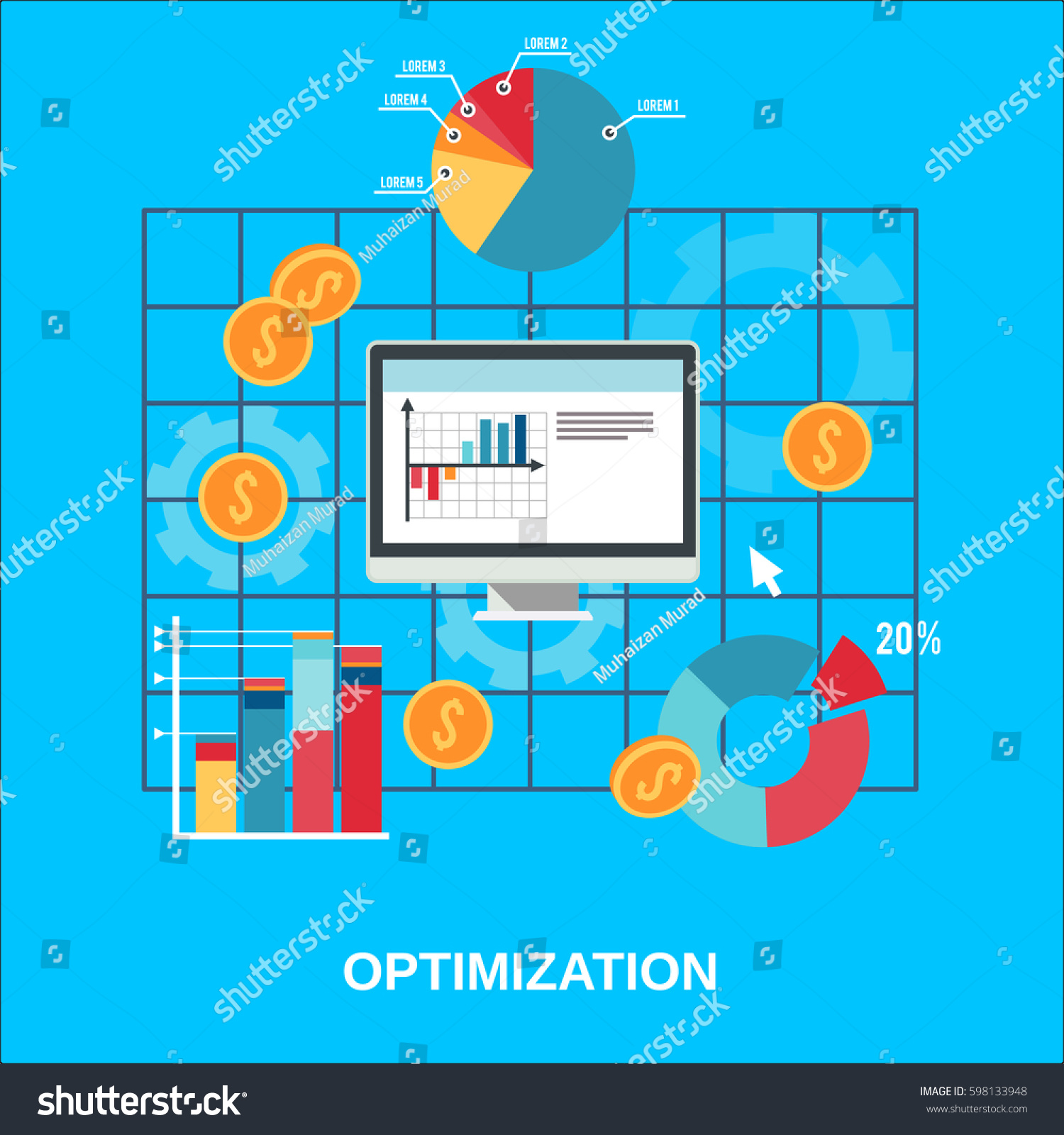 Business Strategy Design Optimization Stock Vector (Royalty Free) 598133948