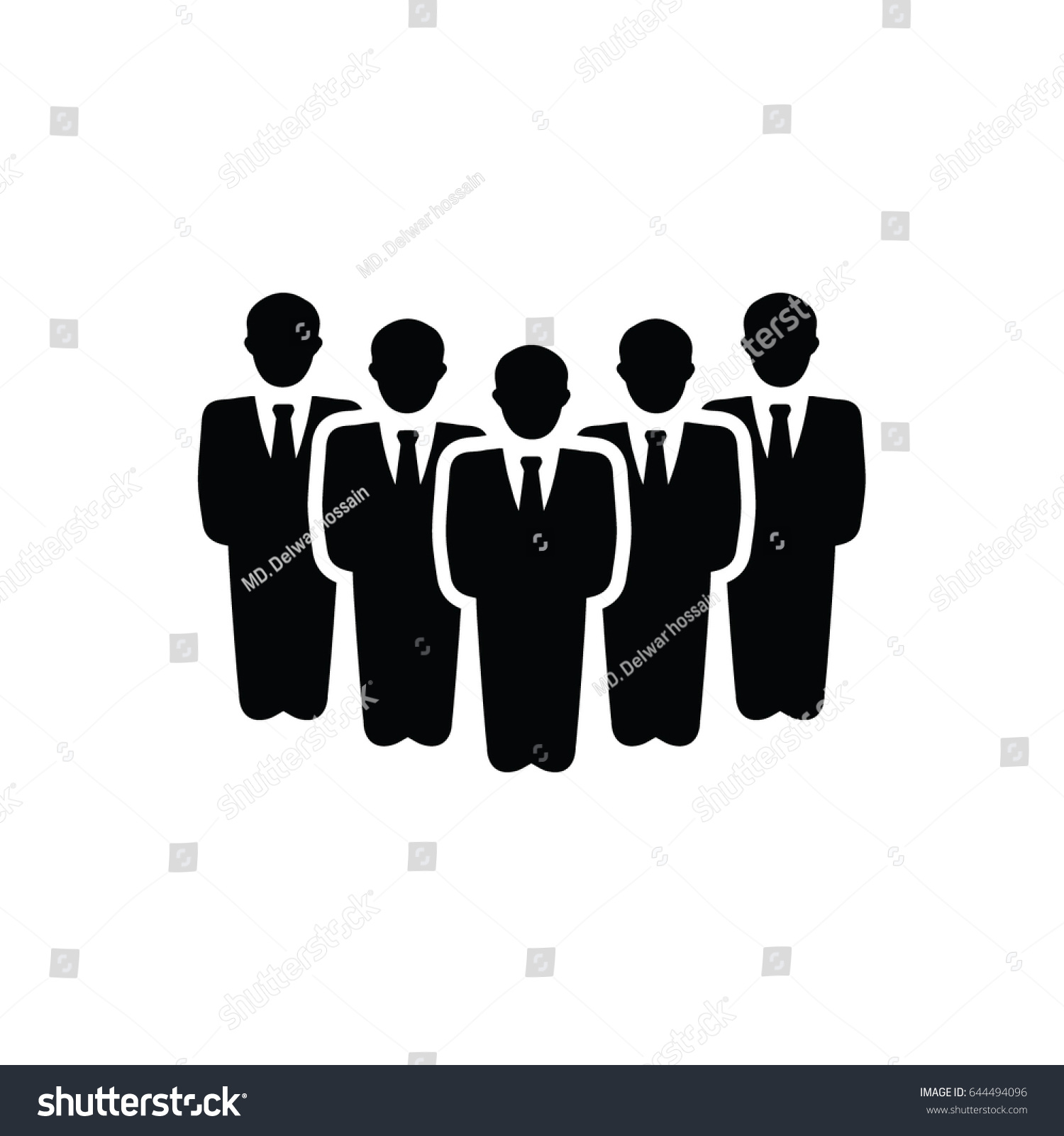 Business Team Icon Stock Vector (Royalty Free) 644494096 | Shutterstock