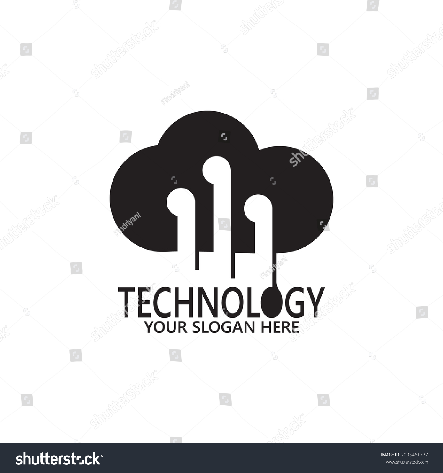 Business Technology Logo Design Vector Template Stock Vector (Royalty ...