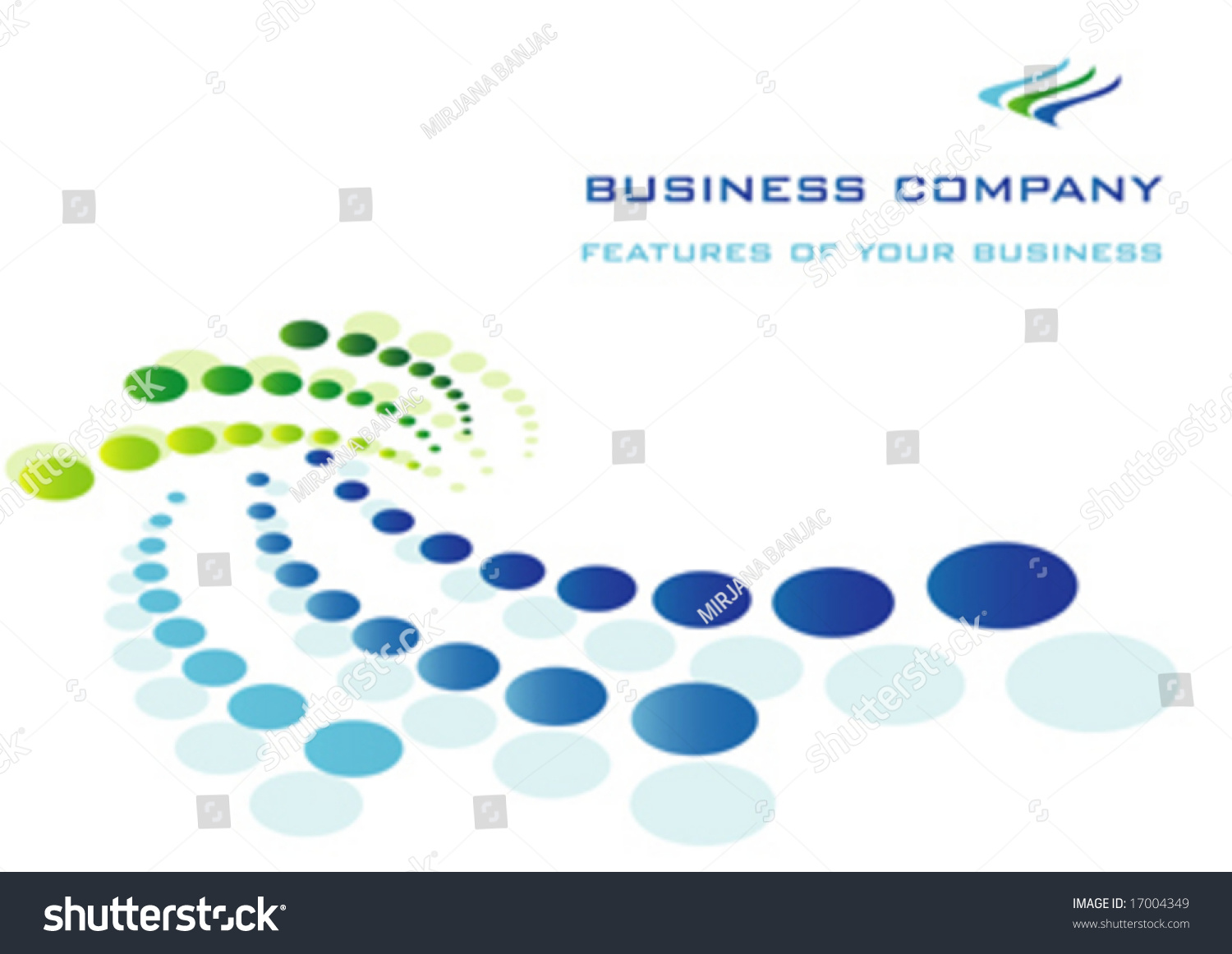 Business Template Background With Logo, Vector 2 - 17004349 : Shutterstock