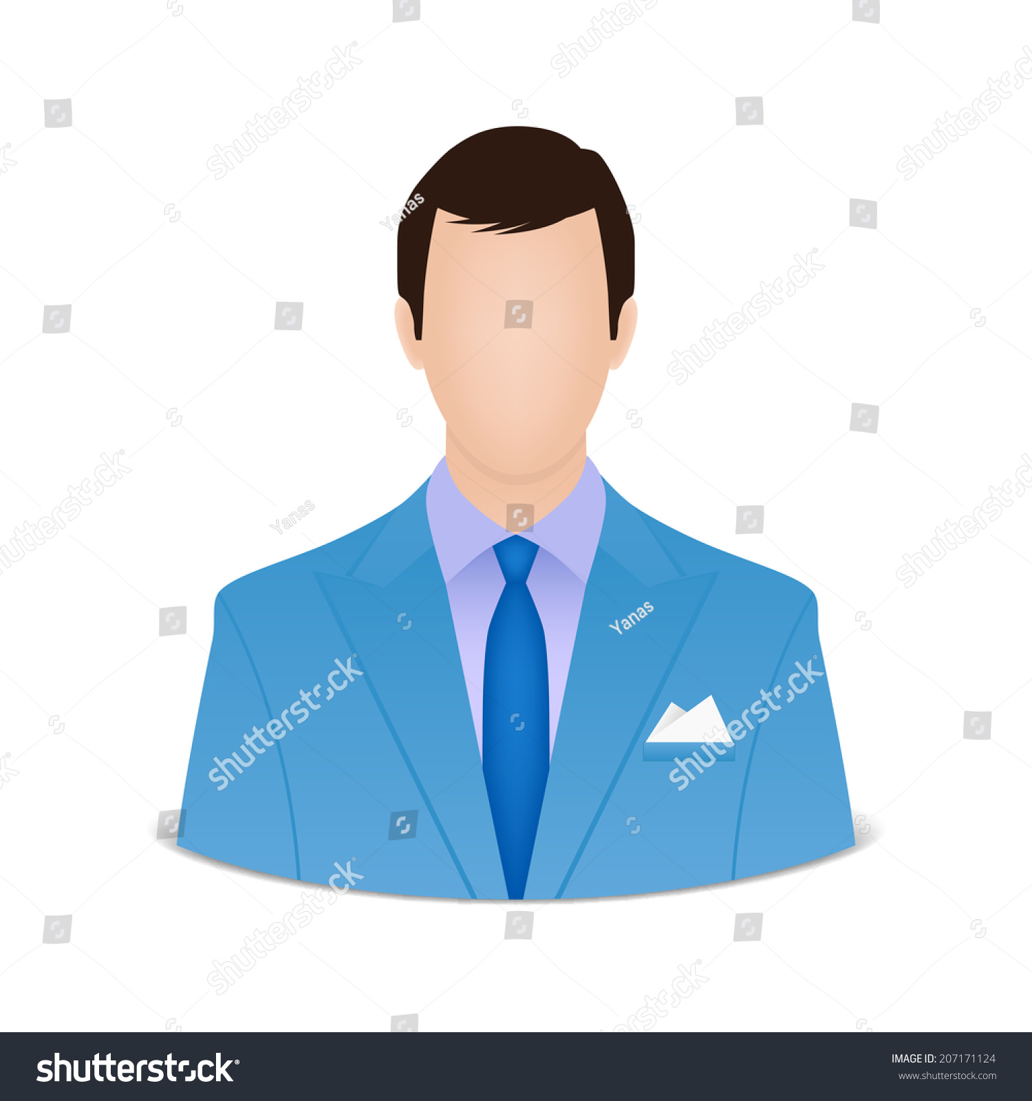 Businessman Avatar Stock Vector (Royalty Free) 207171124 | Shutterstock