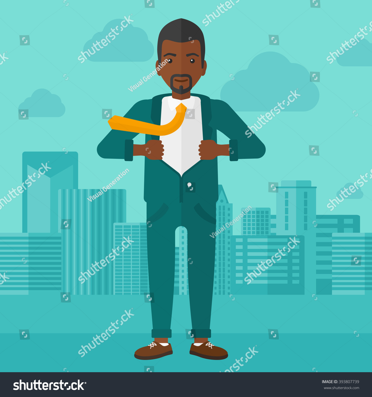 Businessman Taking Off Jacket Stock Vector (Royalty Free) 393807739