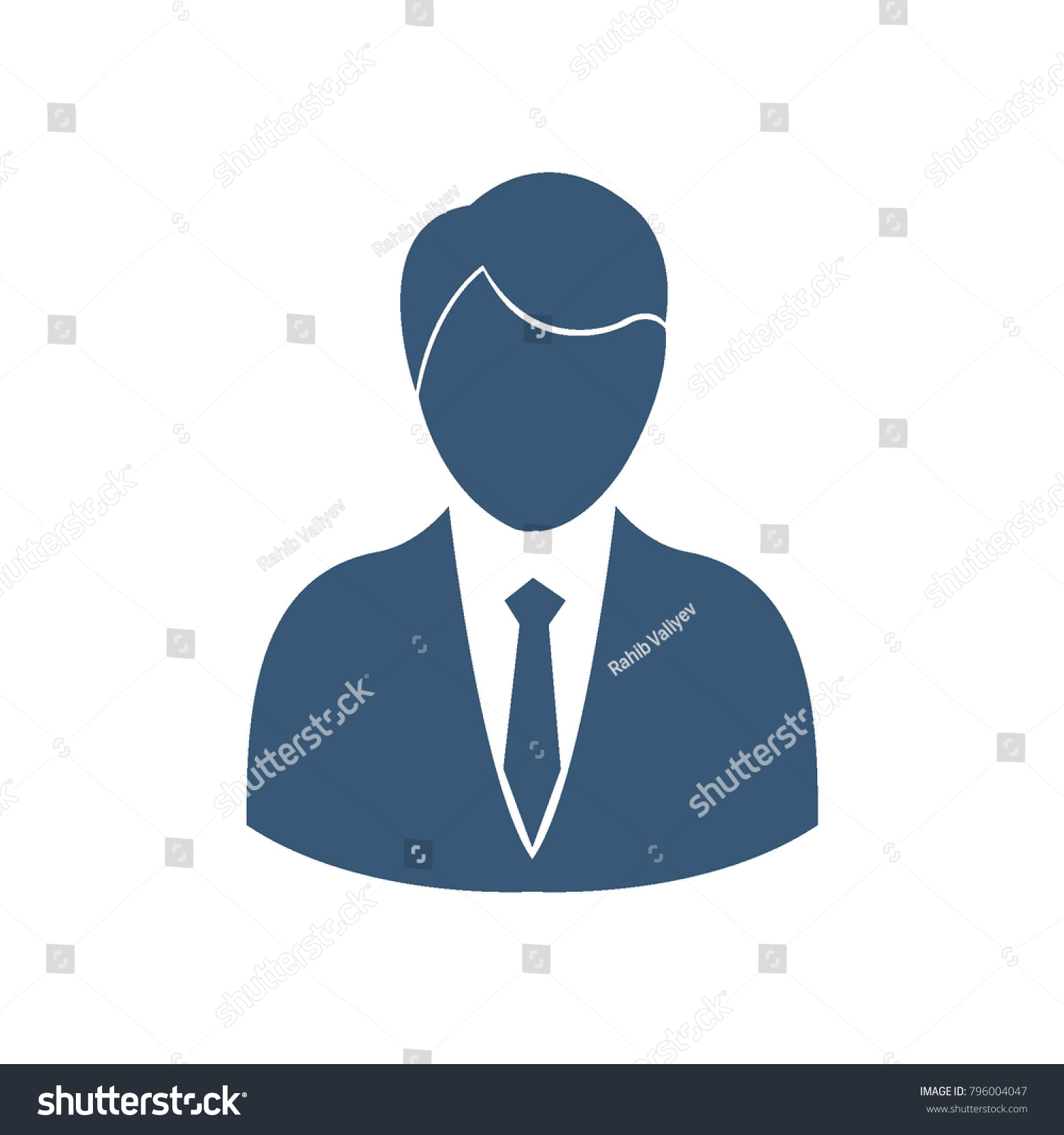 Businessman User Icon Stock Vector (Royalty Free) 796004047 | Shutterstock