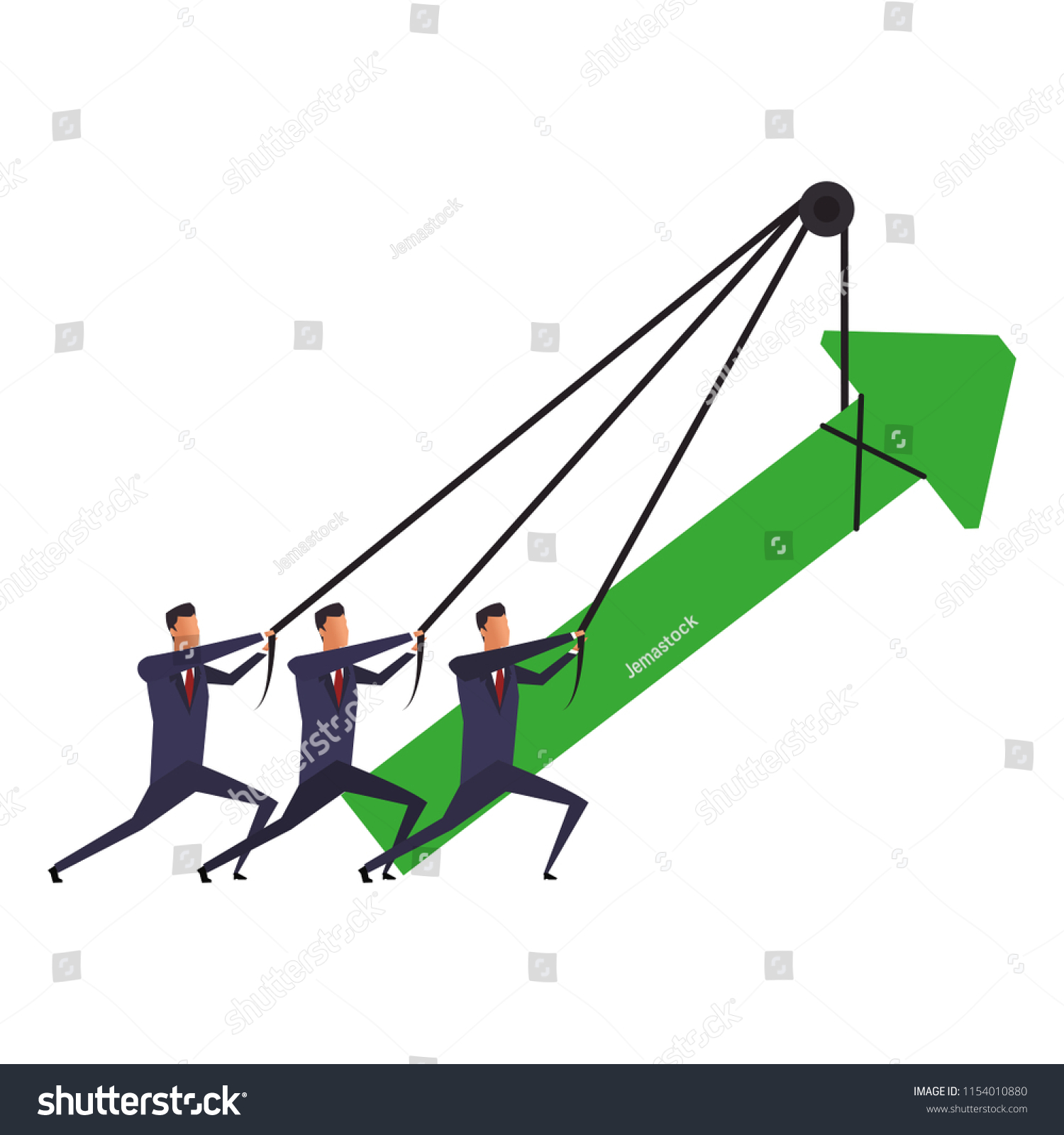 Businessmens Pulling Arrow Rope Stock Vector (Royalty Free) 1154010880 ... Businessmens Pulling Arrow Rope Stock Vector (Royalty Free) 1154010880 ...