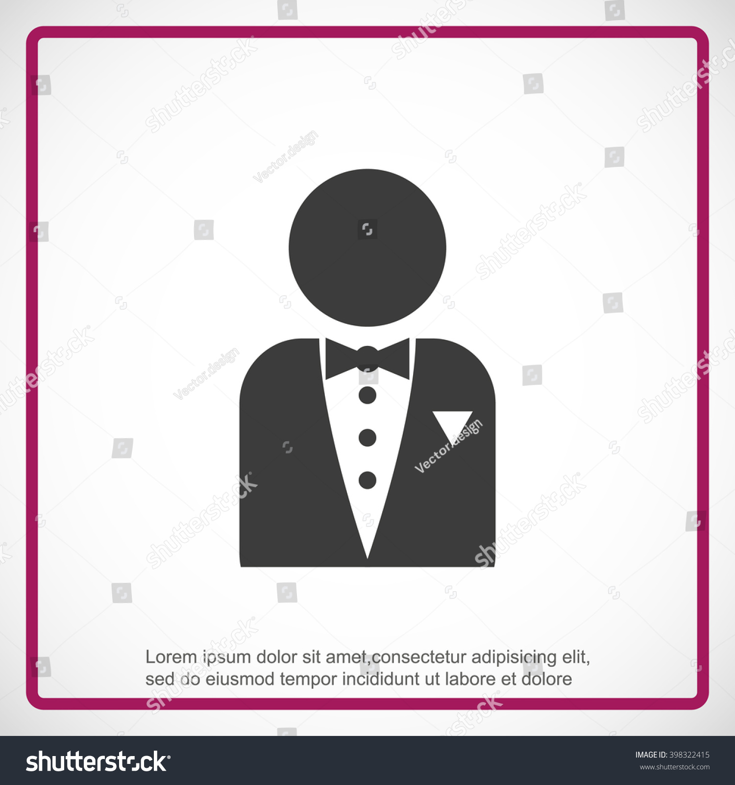 Butler Icon Stock Vector (Royalty Free) 398322415 | Shutterstock