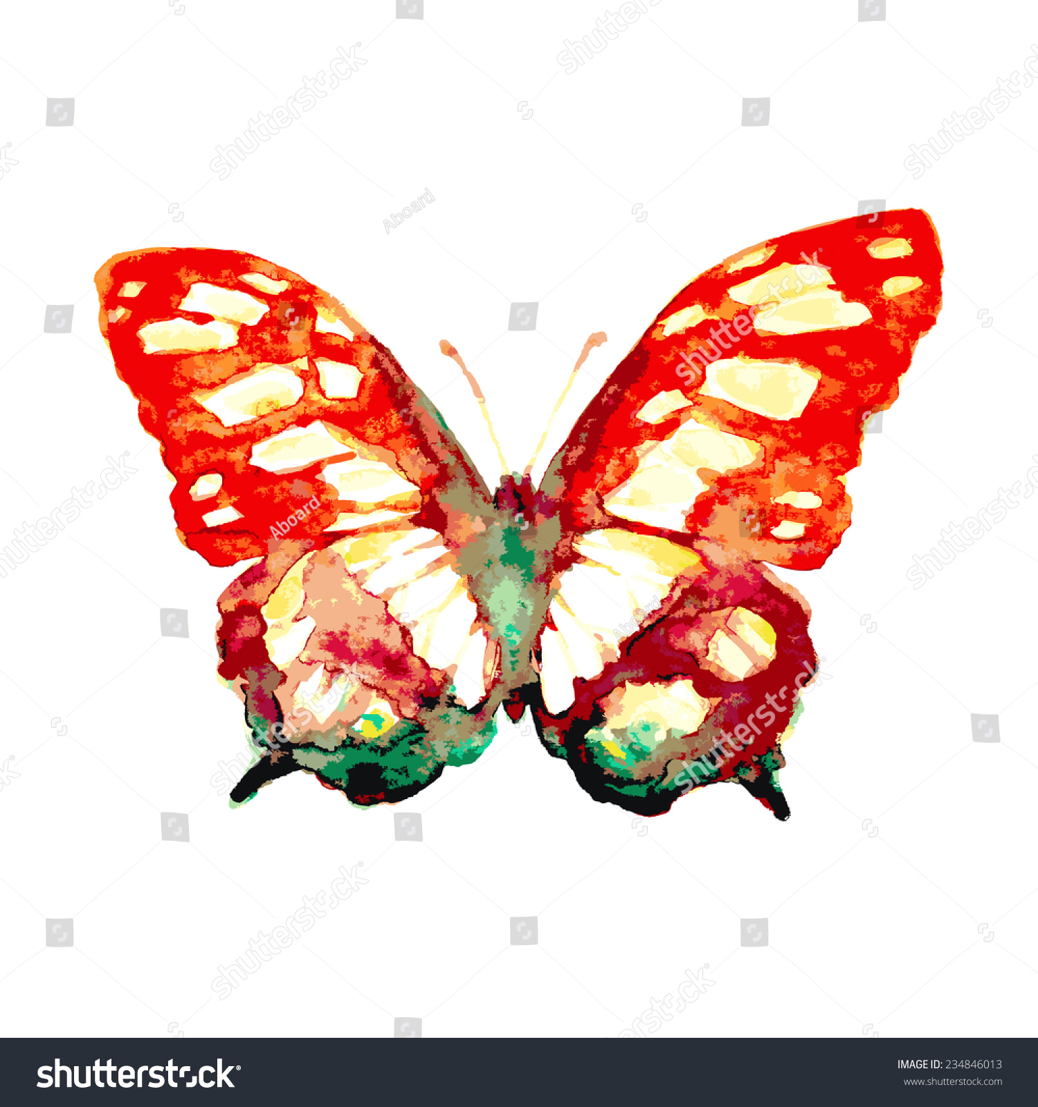 Butterflies Design Stock Vector (Royalty Free) 234846013 | Shutterstock