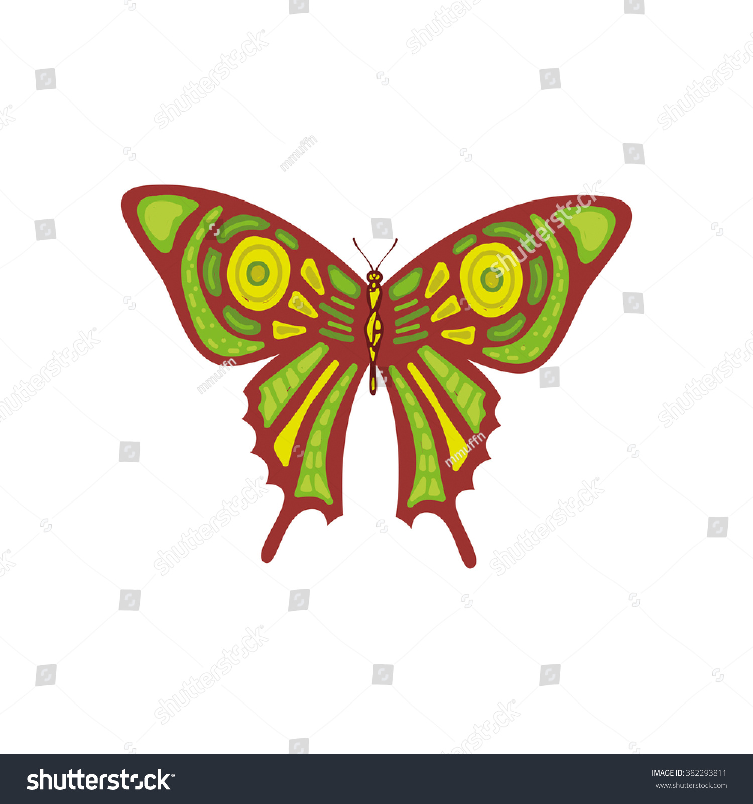 Butterfly Illustration Vector Drawing Stock Vector (Royalty Free ...
