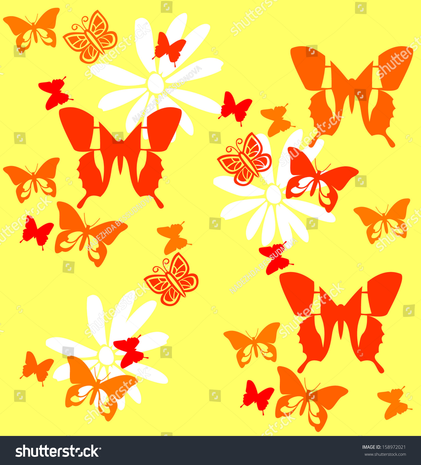 Butterfly Wallpapers Stock Vector (Royalty Free) 158972021