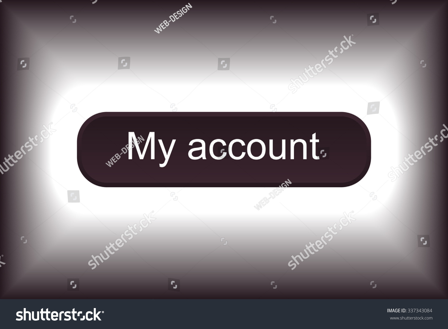Button Site My Account Icon Vector: vector de stock (libre de regalías ...