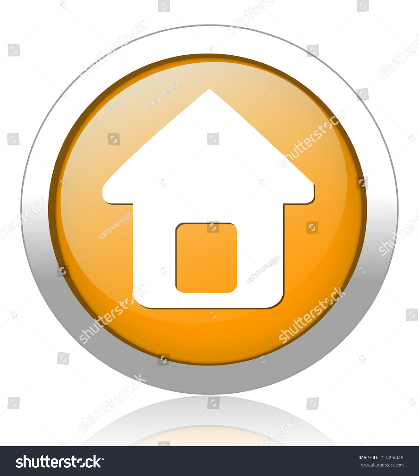 Button Home Symbol Sign Stock Vector (Royalty Free) 200494445 ...