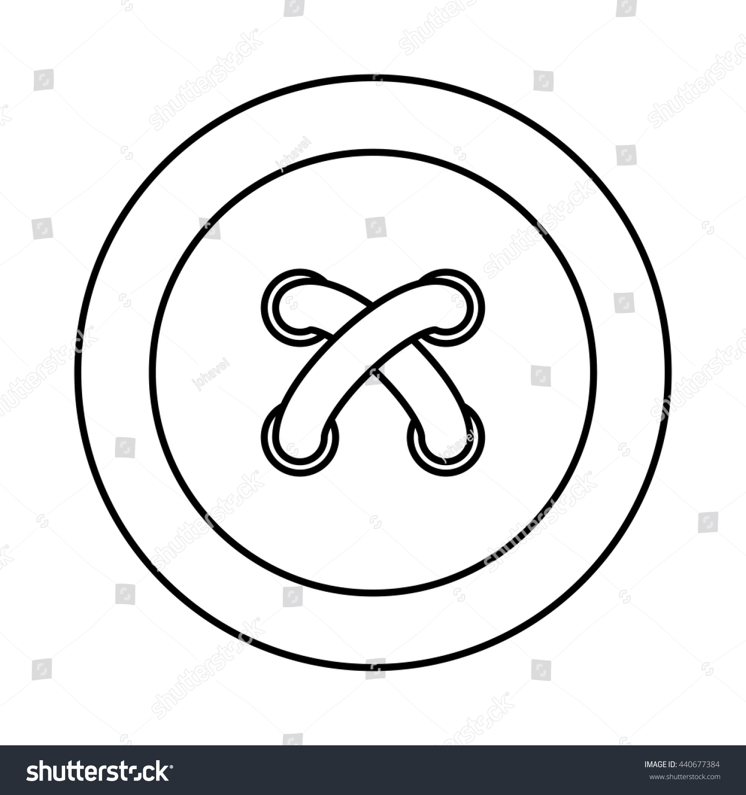 Button Icon Tailor Sewing Vector Graphic Stock Vector (Royalty Free ...