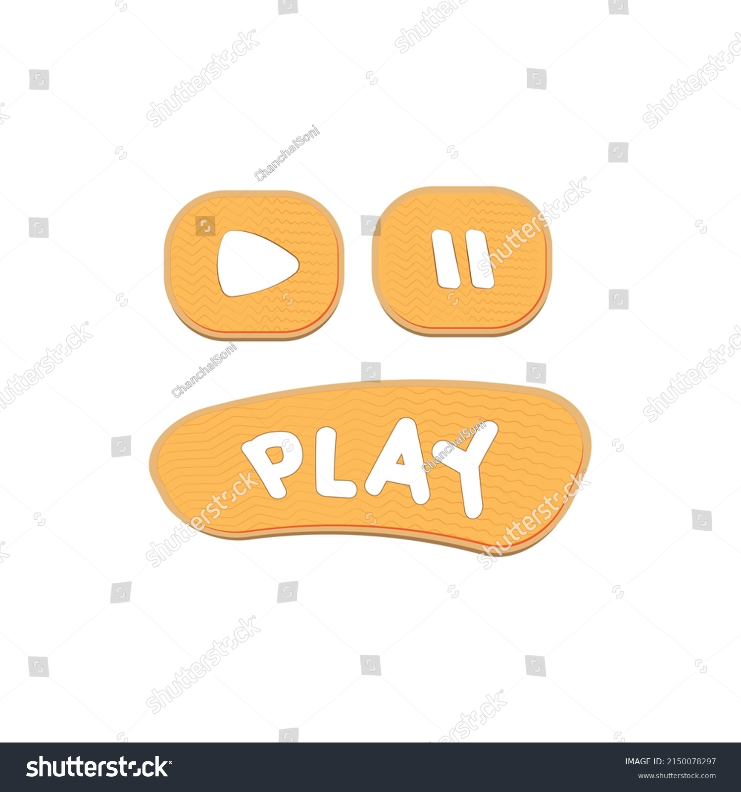 Buttons Mobile Games Logo Design Vector Stock Vector (Royalty Free ...