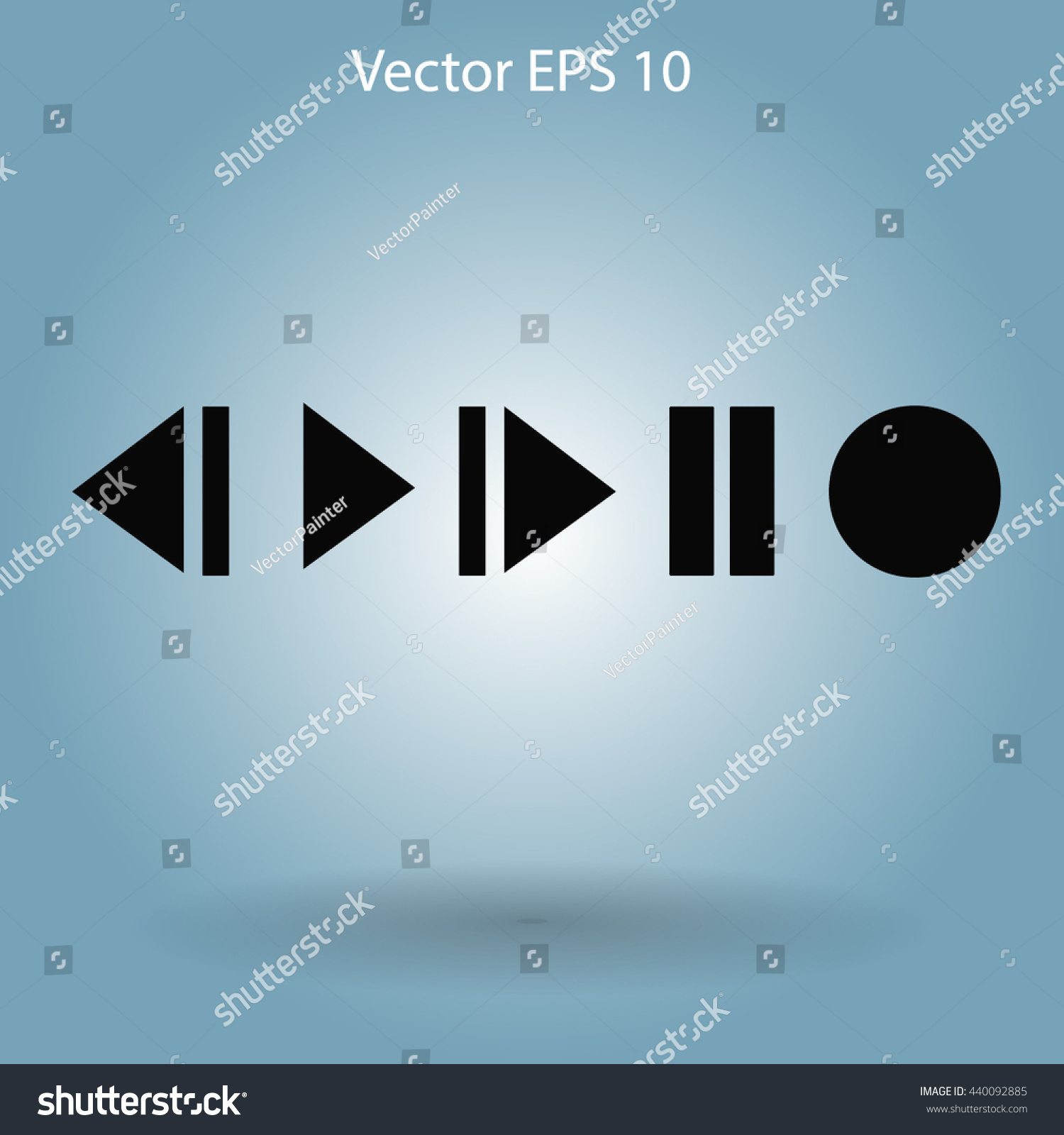 Buttons Music Playback Vector Illustration Stock Vector (Royalty Free ...