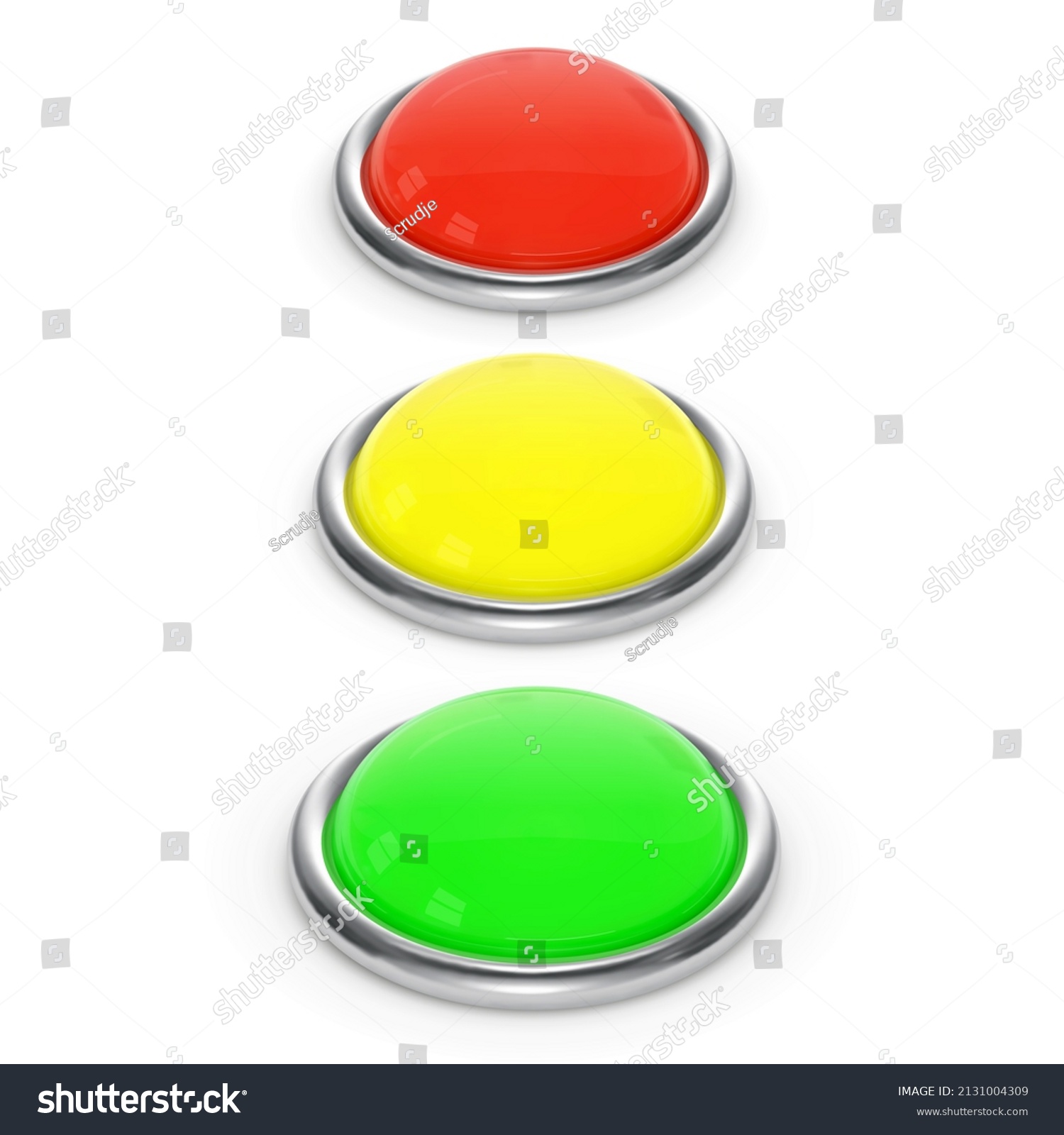 Buttons Vector Illustration On White Background Stock Vector (Royalty ...