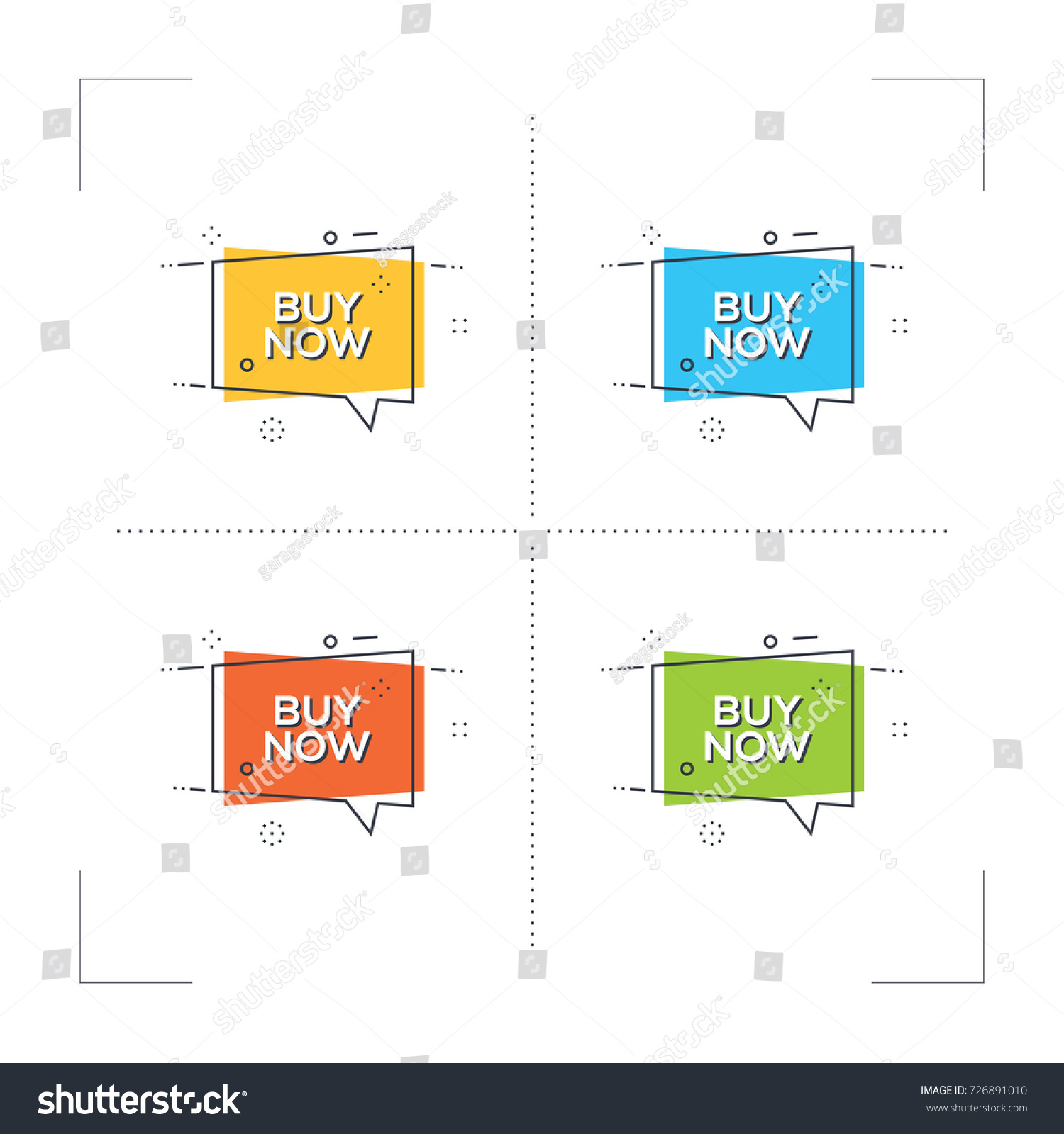 Buy Now Label Concept Stock Vector (Royalty Free) 726891010