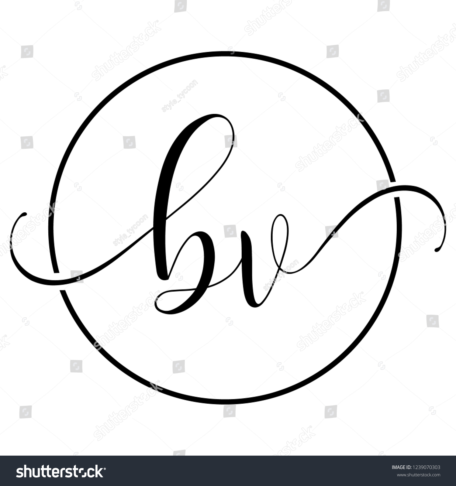 Bv Icon Logo Stock Vector (Royalty Free) 1239070303