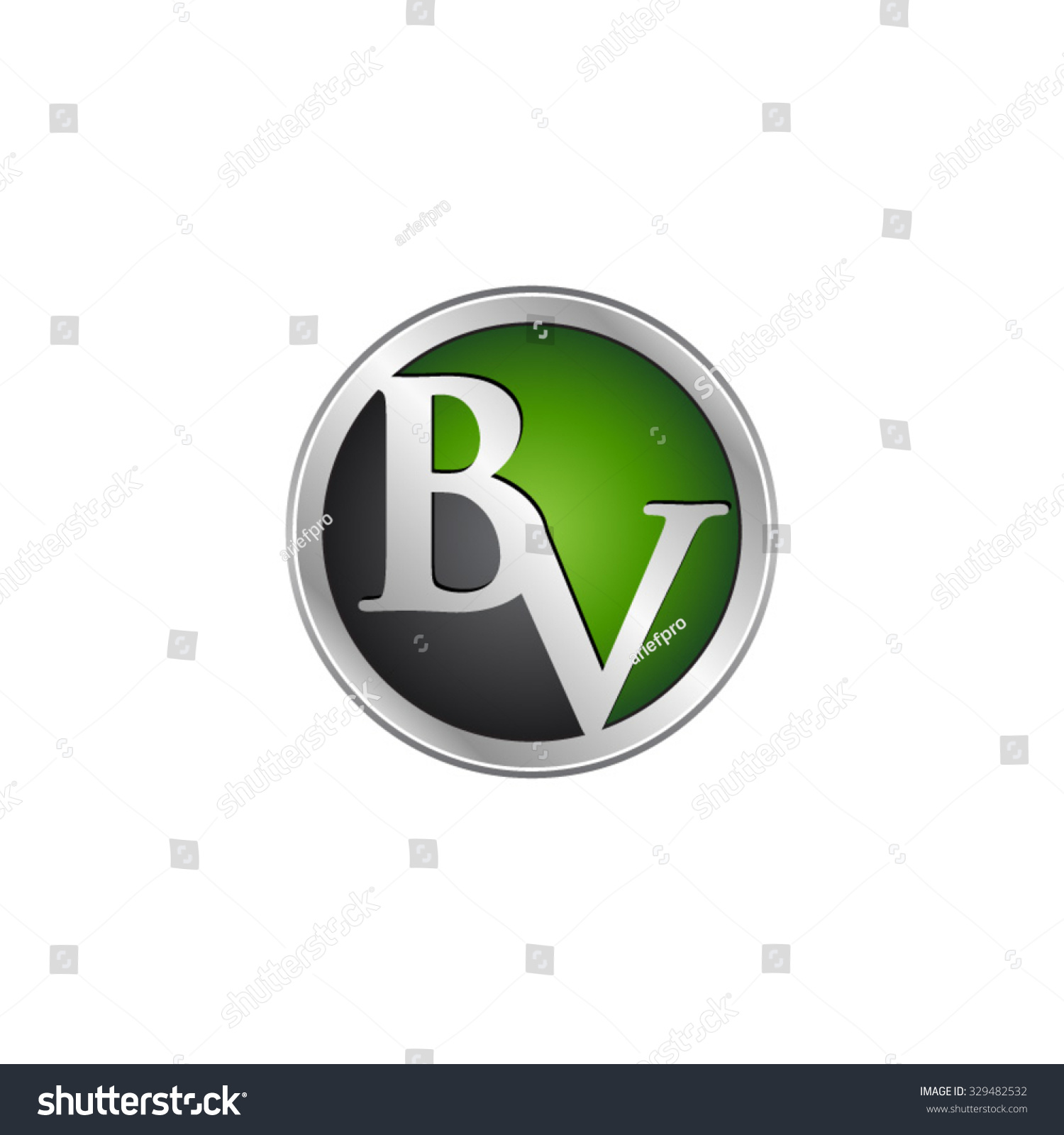 Bv Initial Circle Logo Green: Vector có sẵn (miễn phí bản quyền ...