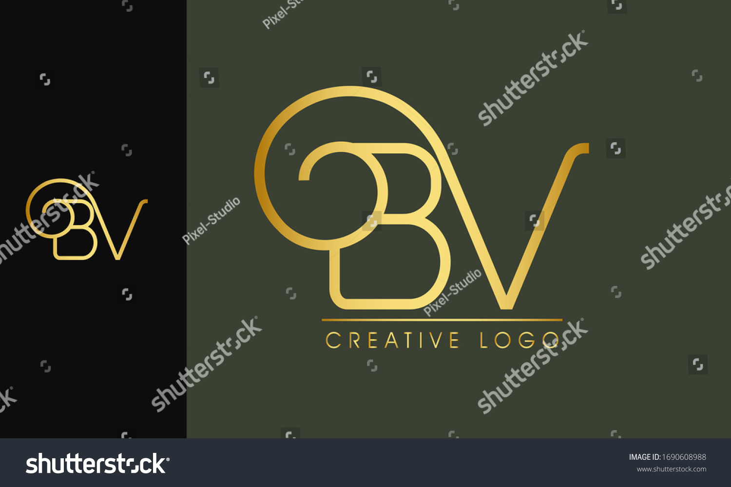 Bv Initial Letters Elegant Logo Modern: เวกเตอร์สต็อก (ปลอดค่าลิขสิทธิ์ ...