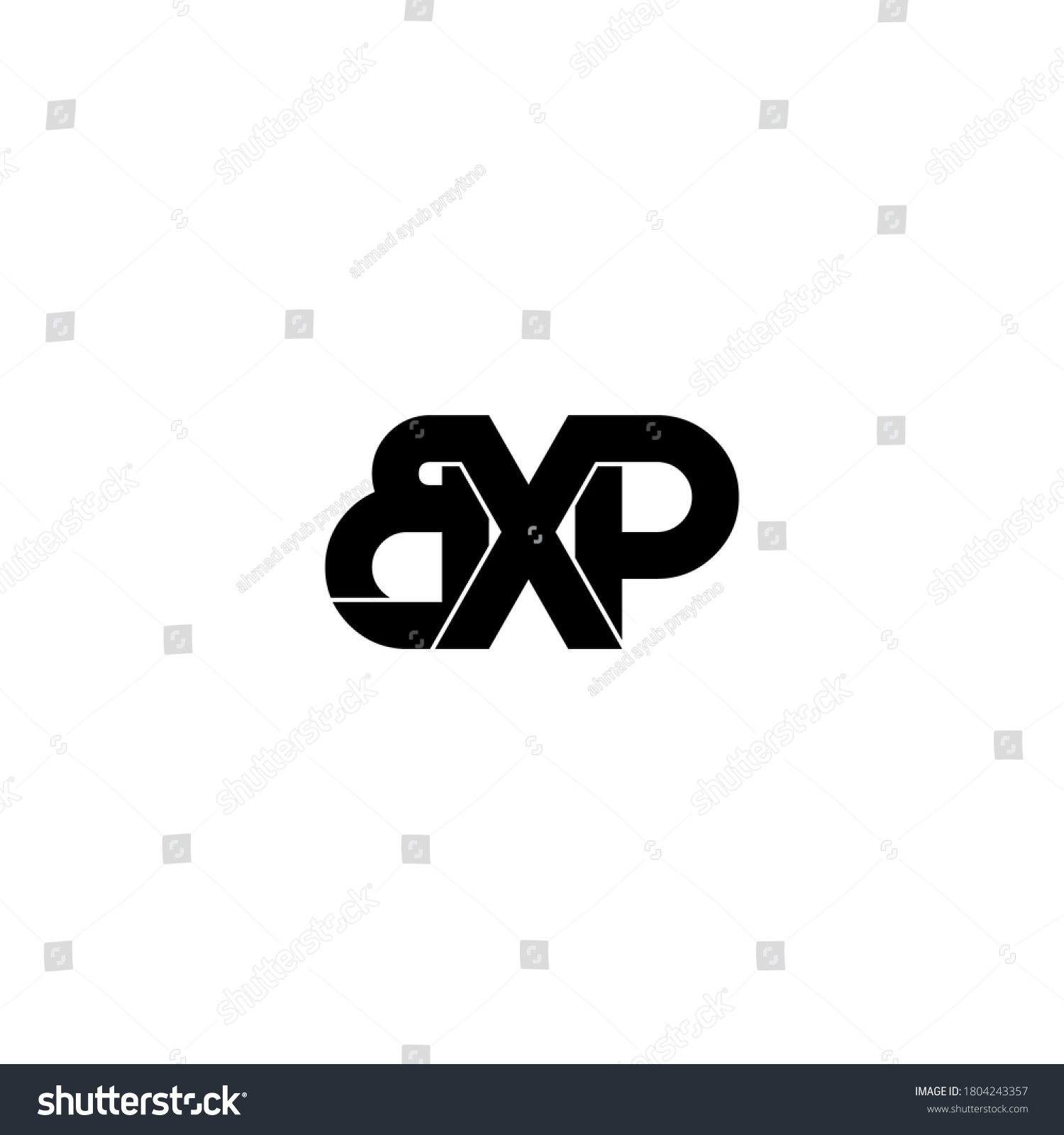 Bxp Letter Original Monogram Logo Design Stock Vector (Royalty Free ...