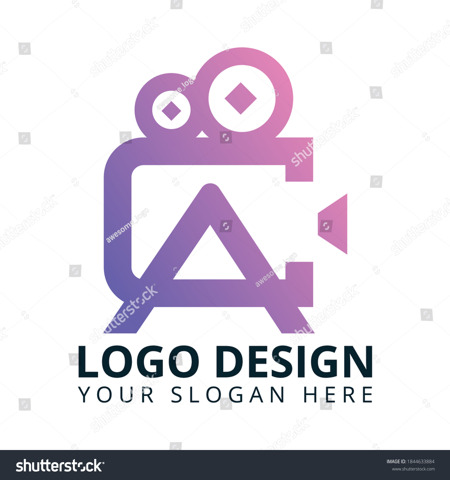 C Letter Casting Logo Design Stock Vector (Royalty Free) 1844633884 ...