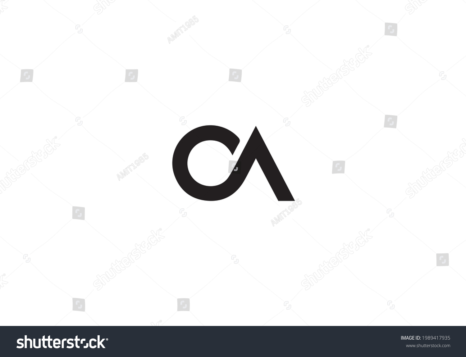 C Letter Mark Logo Design Template Stock Vector (Royalty Free ...