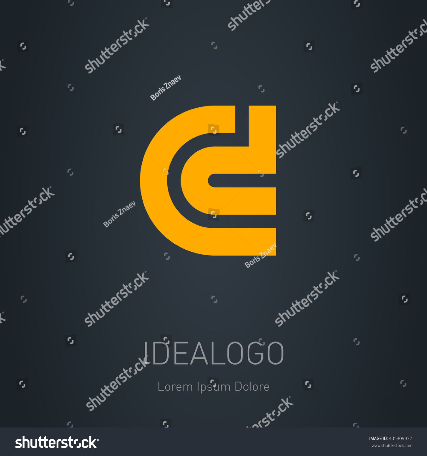 C D Initial Logo C D Stock Vector (Royalty Free) 405309937