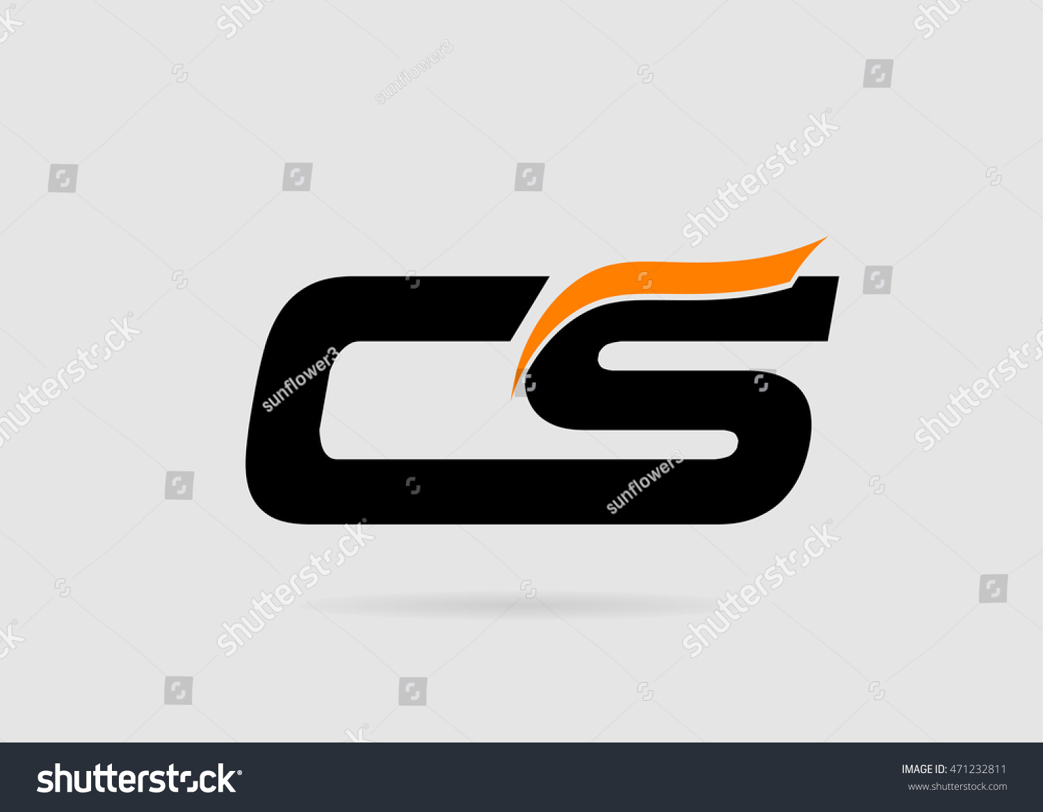 C S Logo Vector Logotype Template Stock Vector (Royalty Free) 471232811 ...