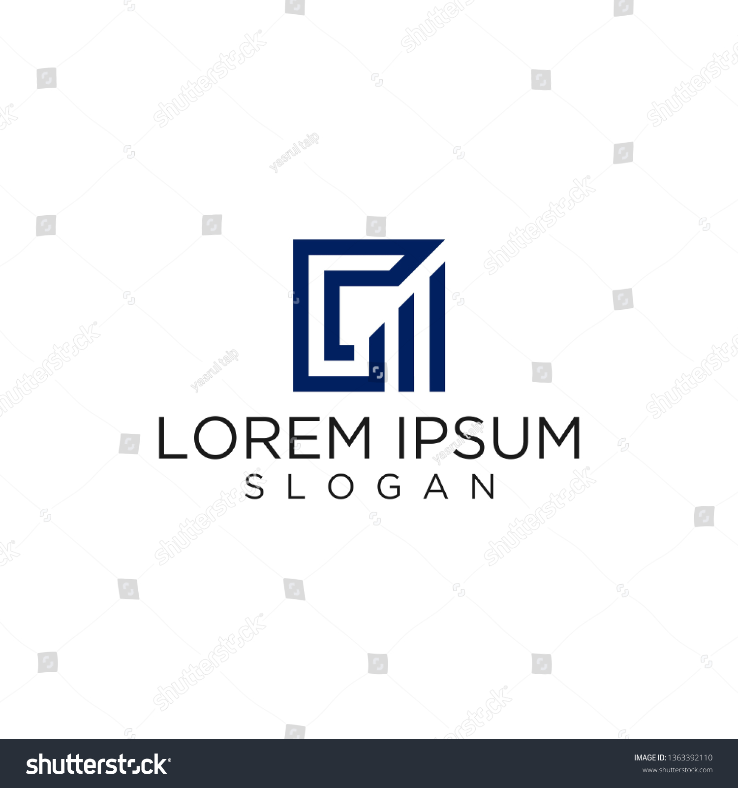 C Building Logo Concept: vector de stock (libre de regalías) 1363392110 ...