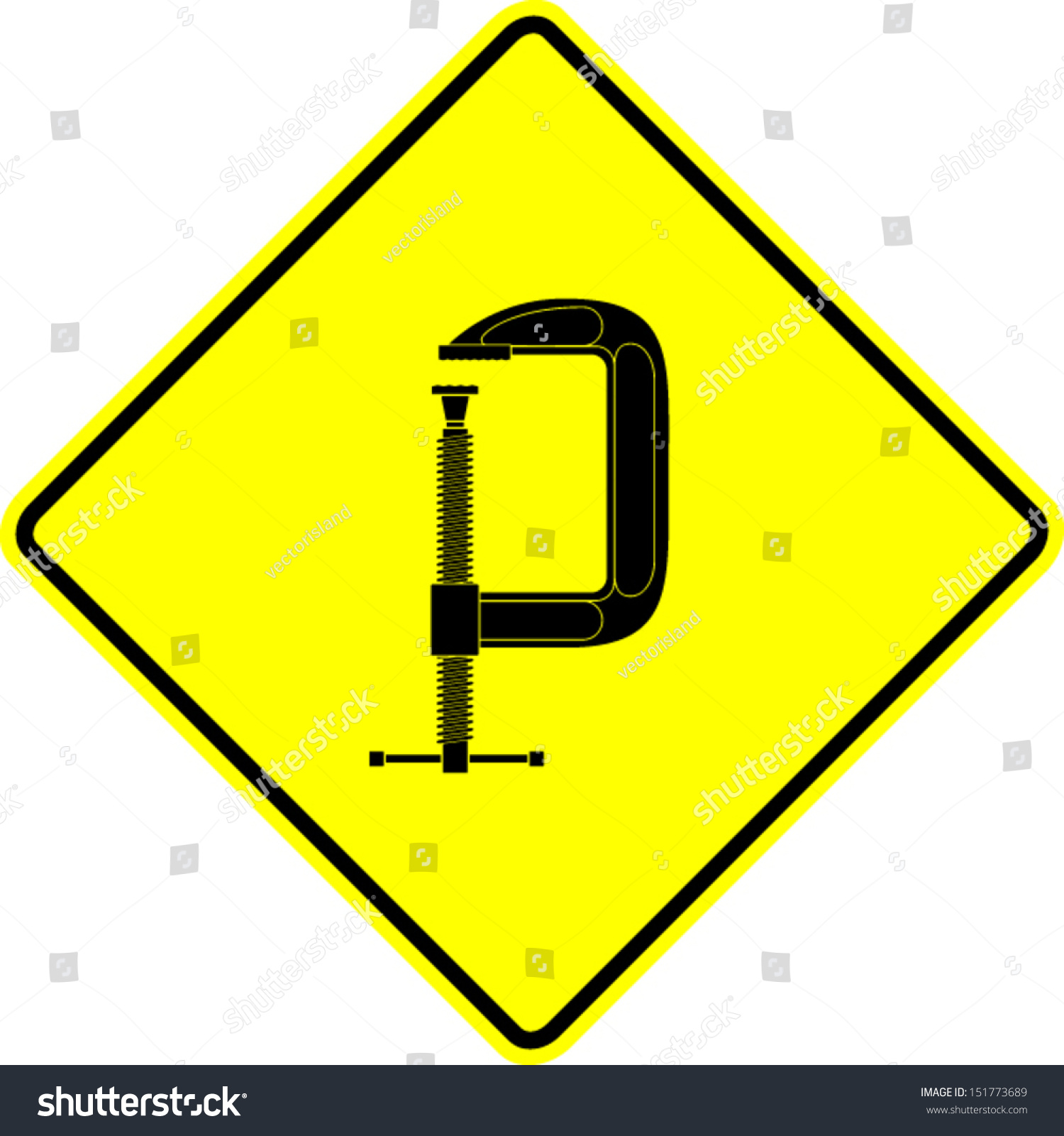 C Clamp Sign Stock Vector (Royalty Free) 151773689 | Shutterstock