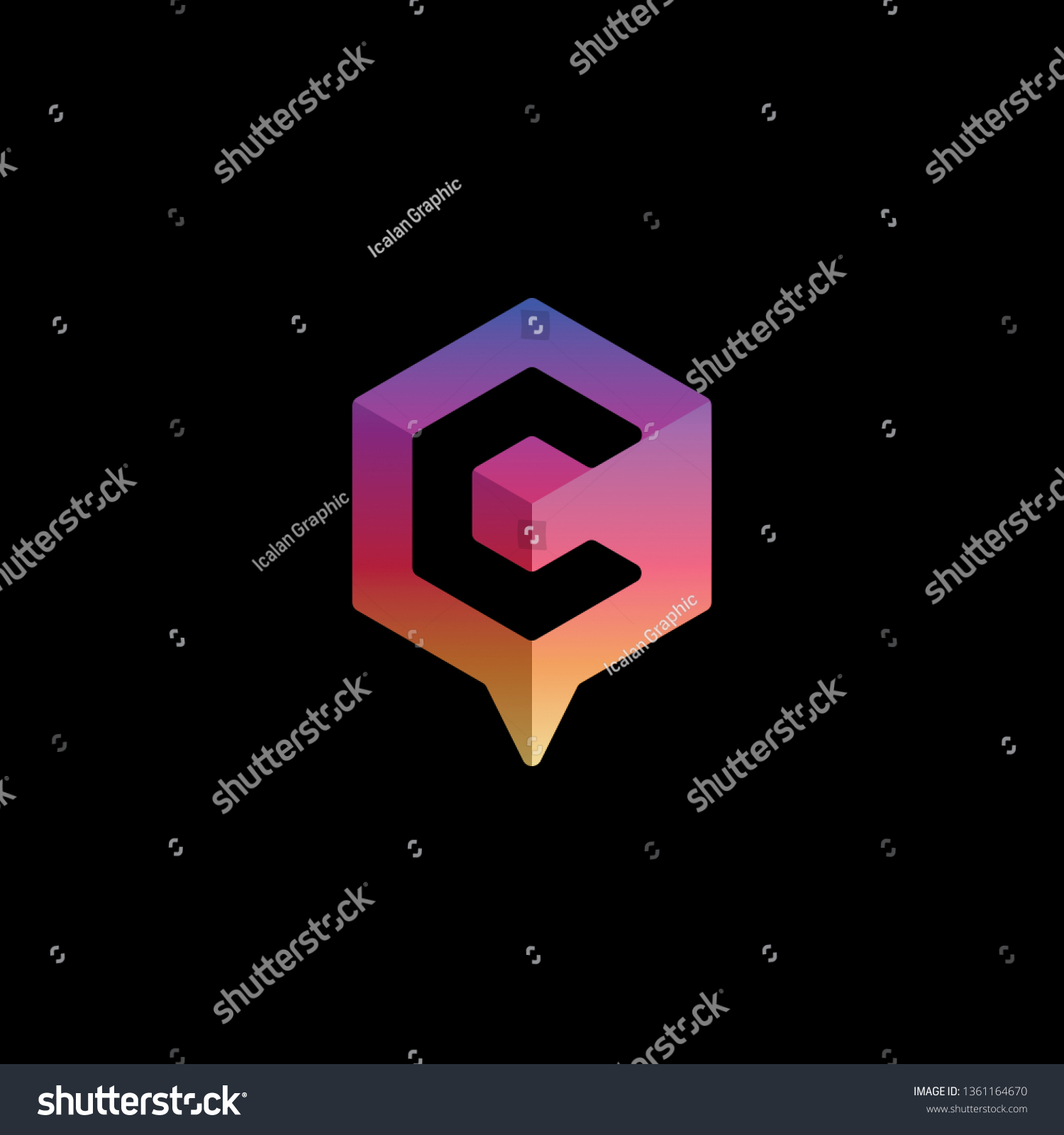 C Cube Logo Template Vector Stock Vector (Royalty Free) 1361164670 | Shutterstock