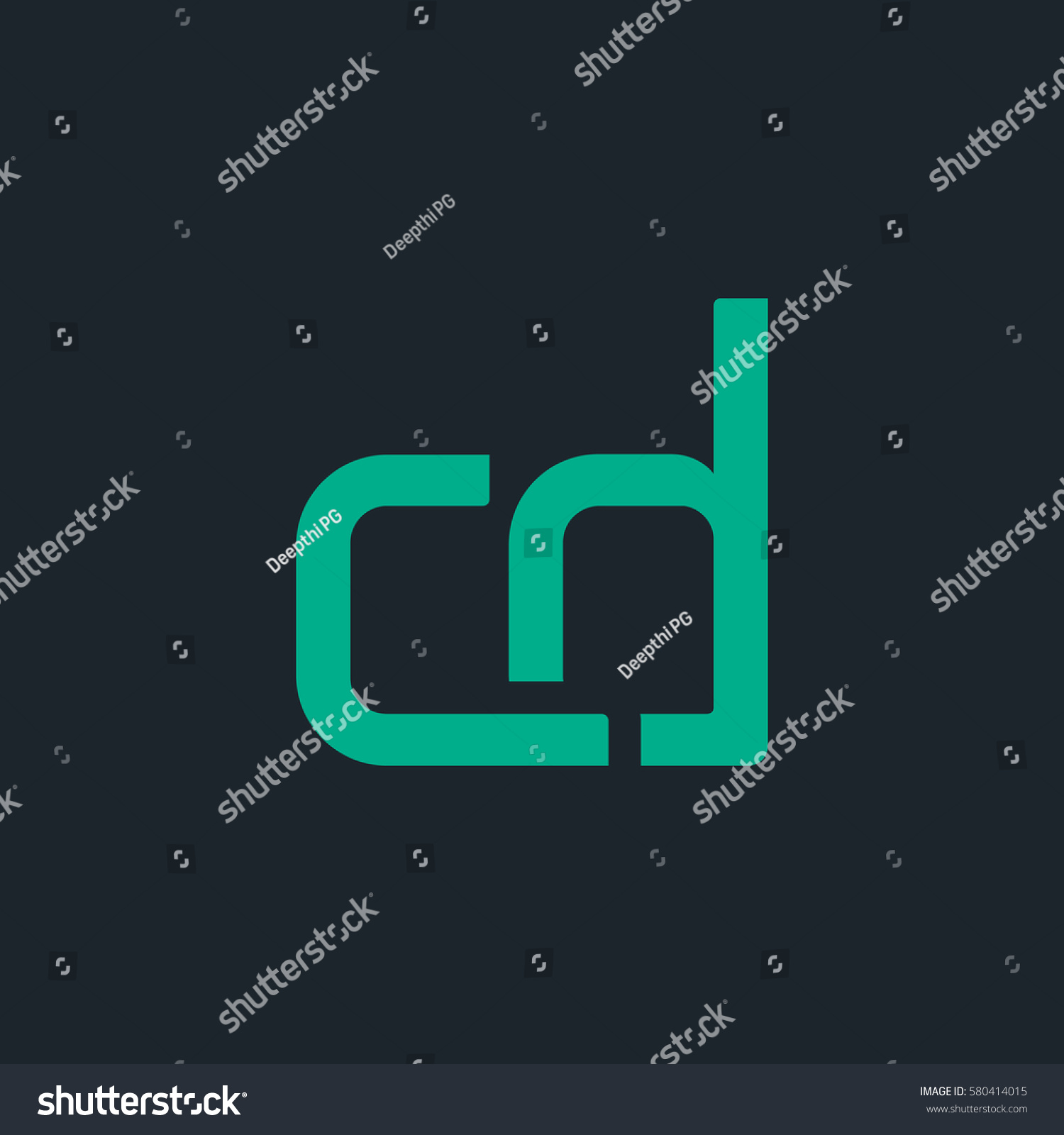 C D Letter Logo Design Vector Stock Vector (Royalty Free) 580414015 ...