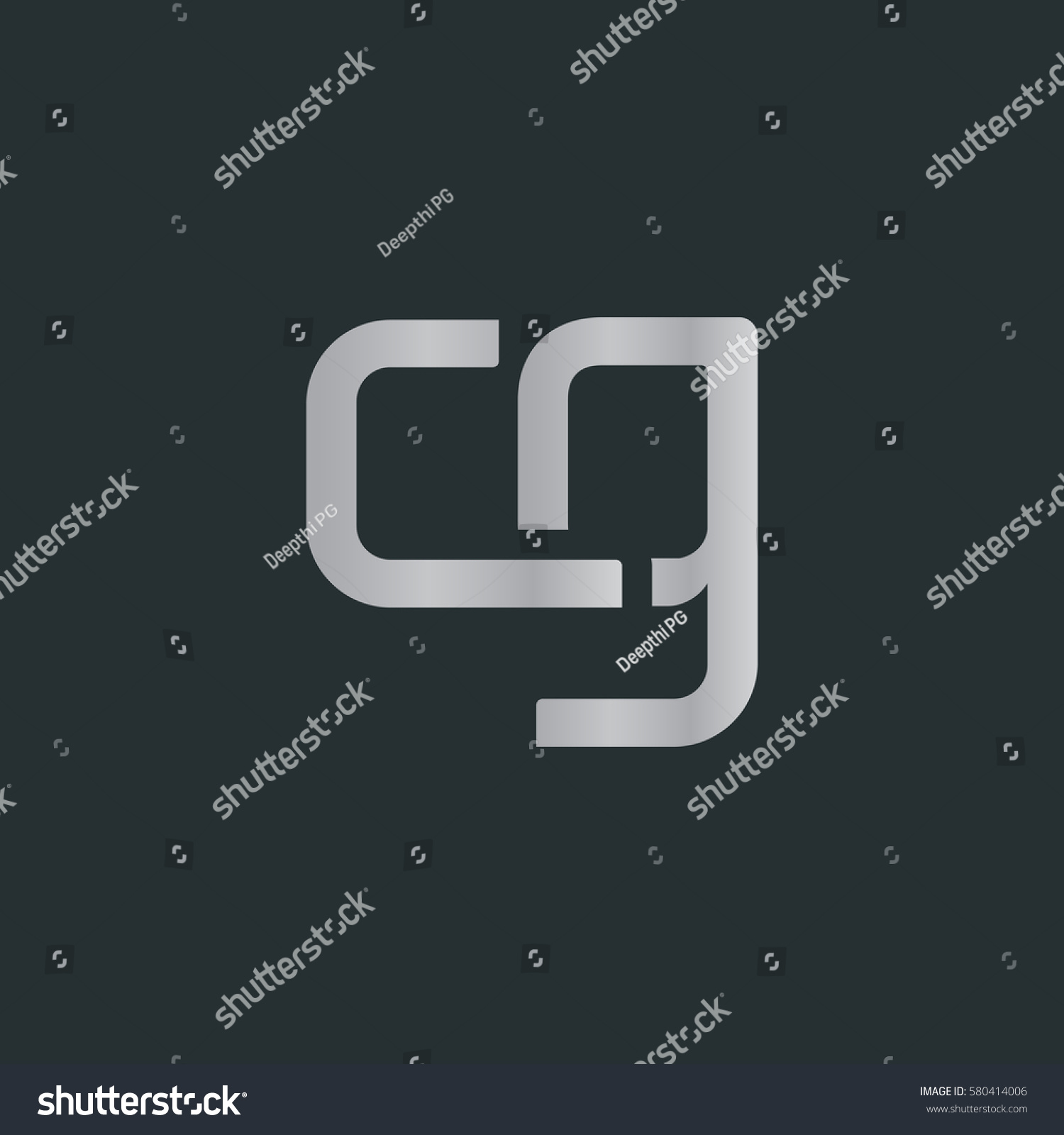 C G Letter Logo Design Vector Stock Vector (Royalty Free) 580414006 ...