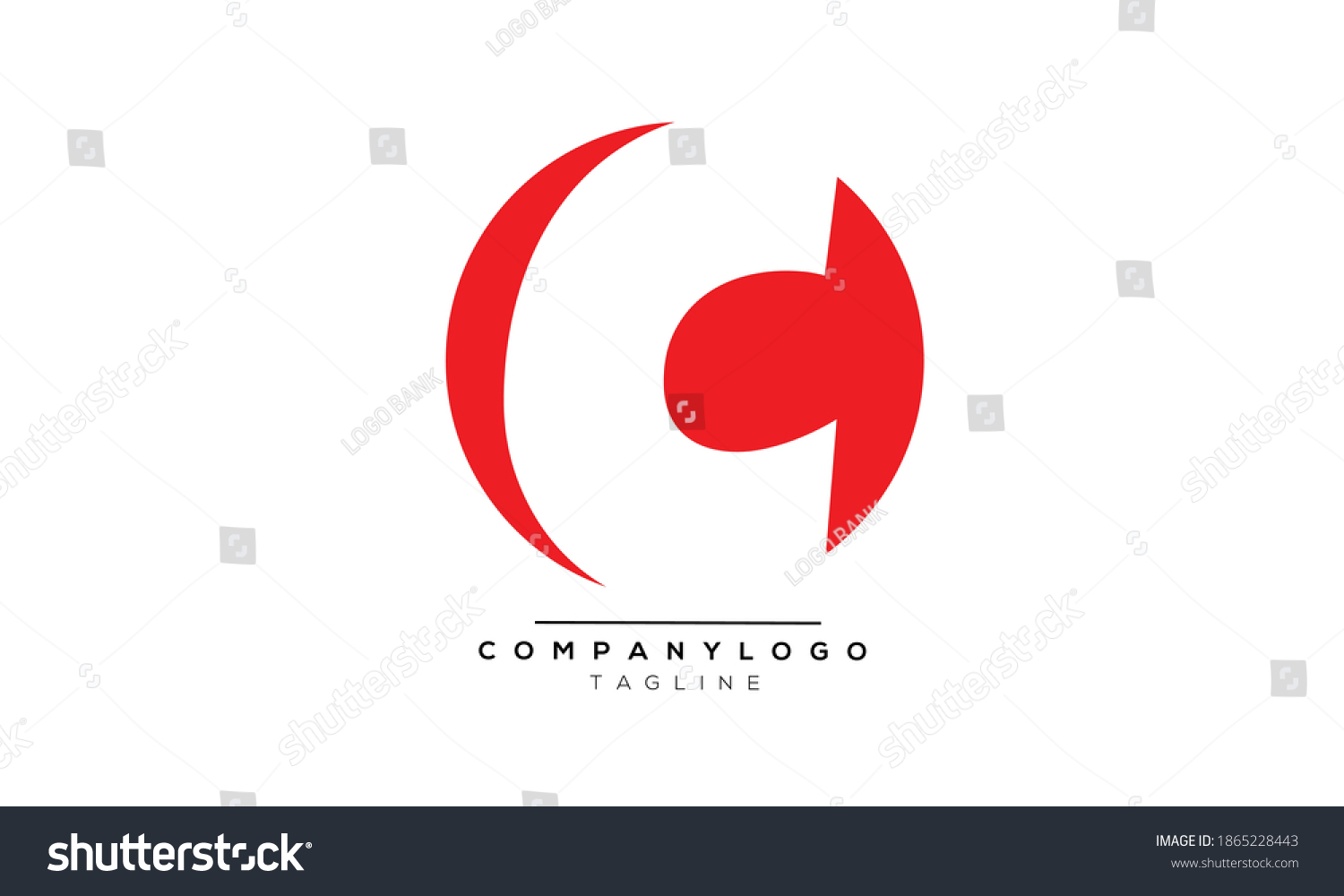 C Initials Monogram Letter Text Alphabet Stock Vector (Royalty Free ...