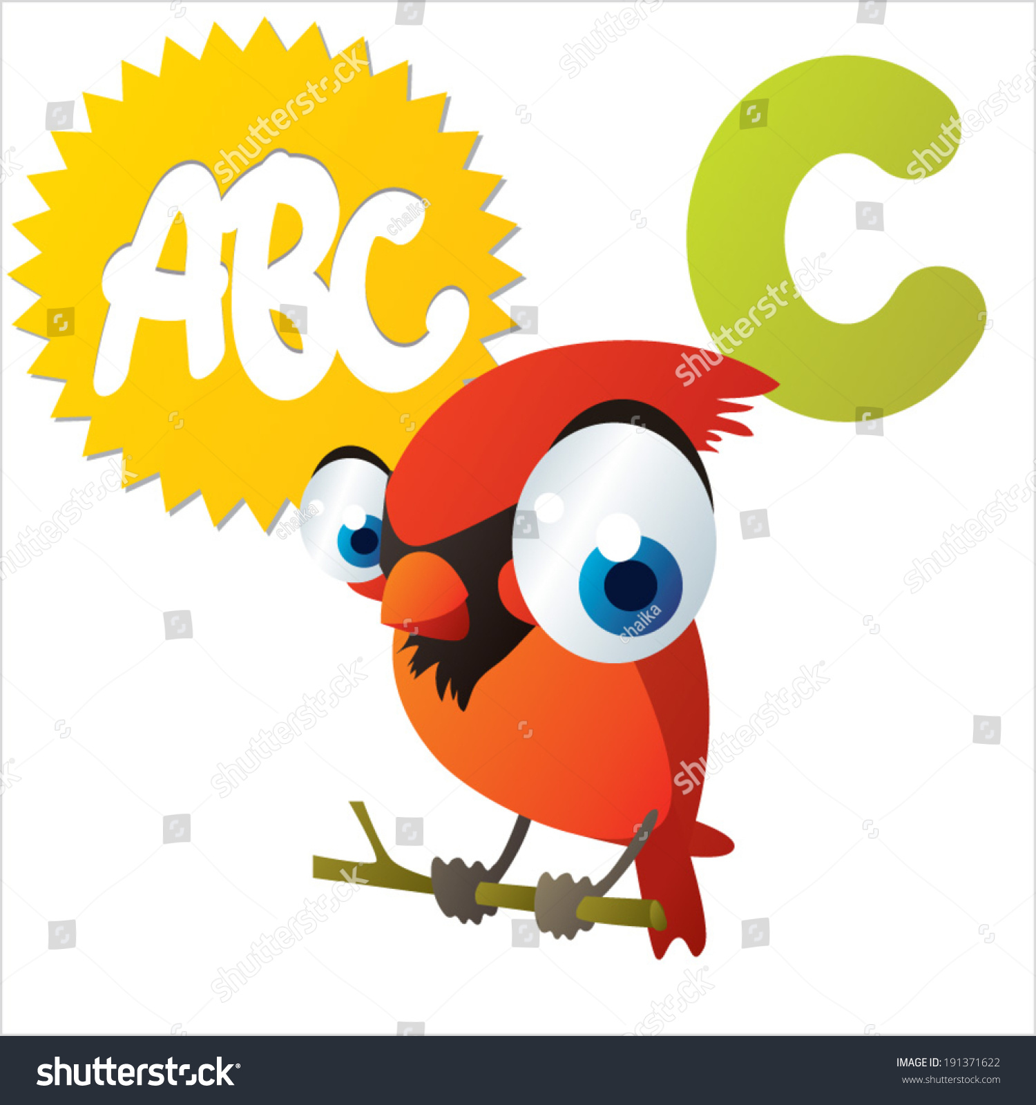 C Cardinal Stock Vector (Royalty Free) 191371622 | Shutterstock