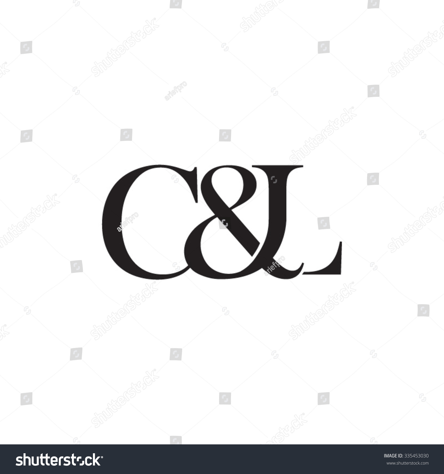 Cl Initial Logo Ampersand Monogram Logo 库存矢量图（免版税）335453030 | Shutterstock