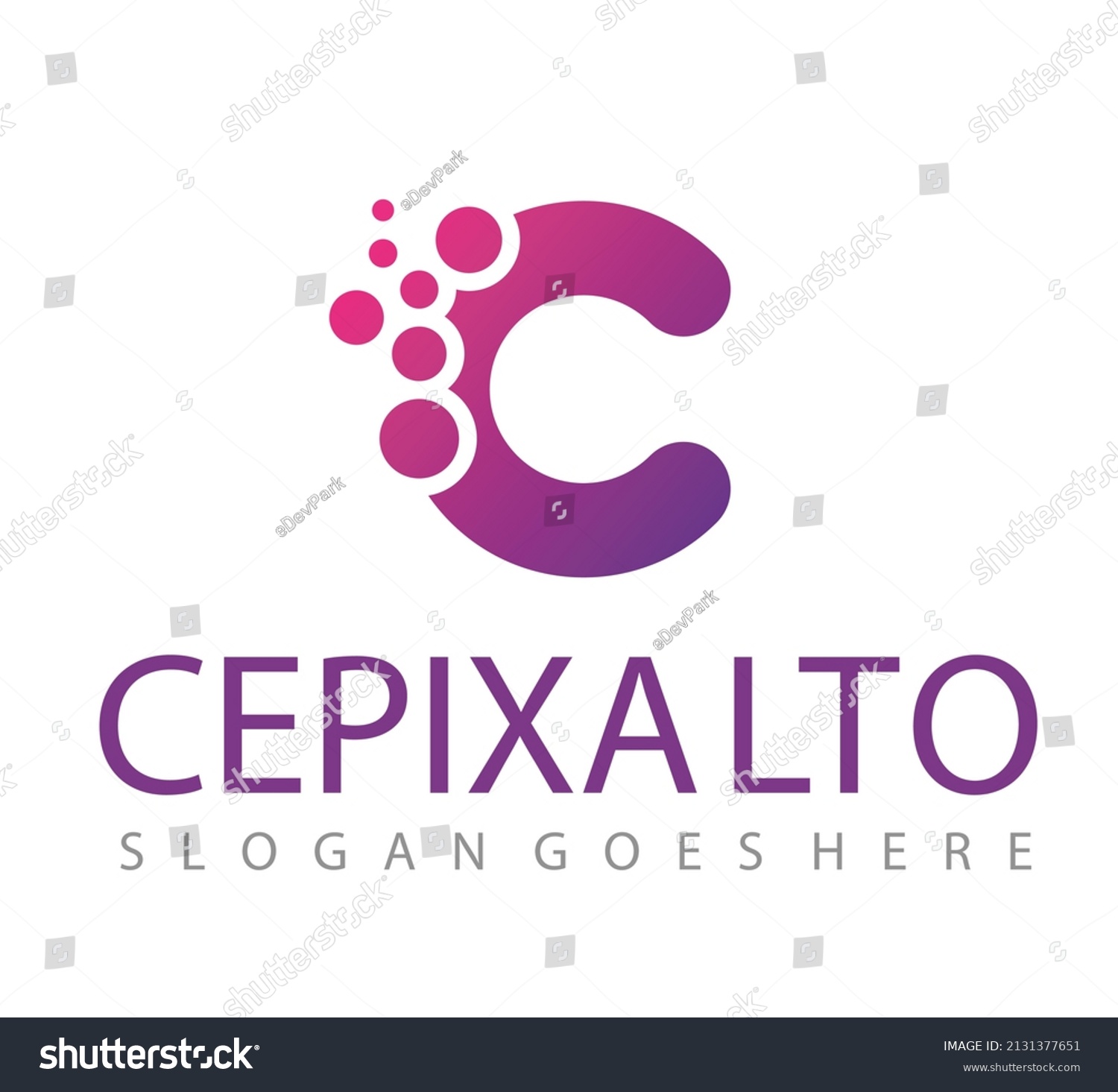 C Later Logo Template Created By Stock Vector (Royalty Free) 2131377651 ...